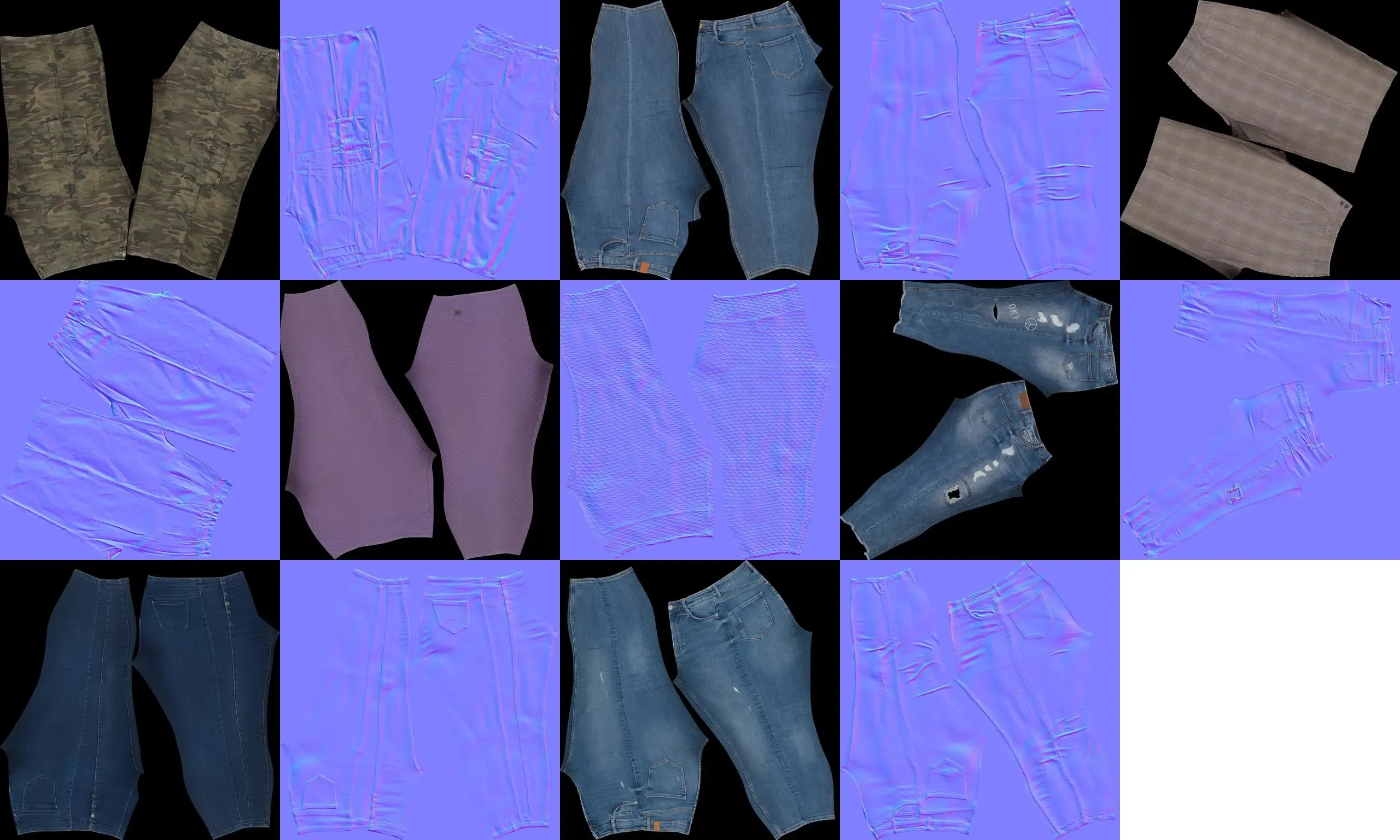 7 Realistic Pants Pack 6 - FlippedNormals