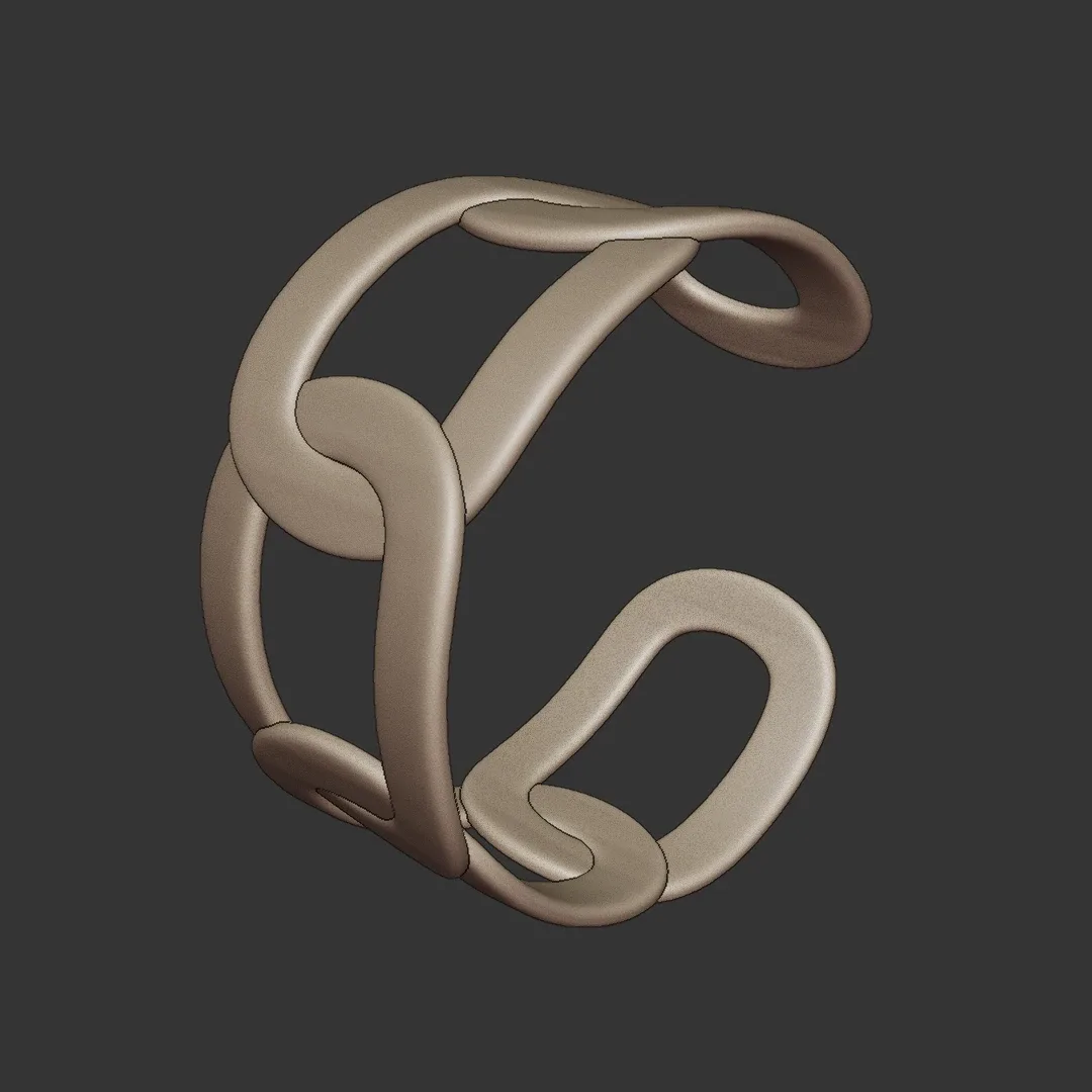 Infinity Link Ring Futuristic Jewelry - FlippedNormals