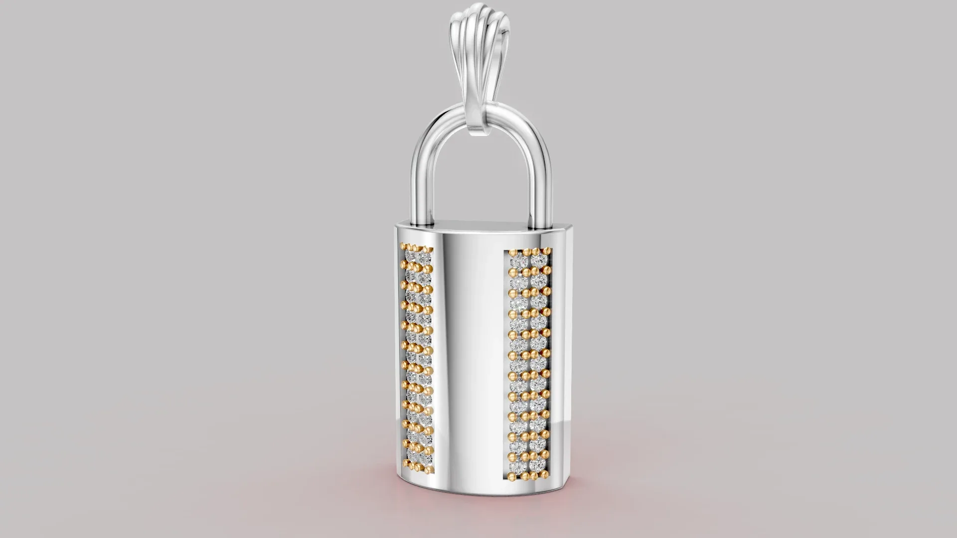 Diamond Lock pendant - FlippedNormals
