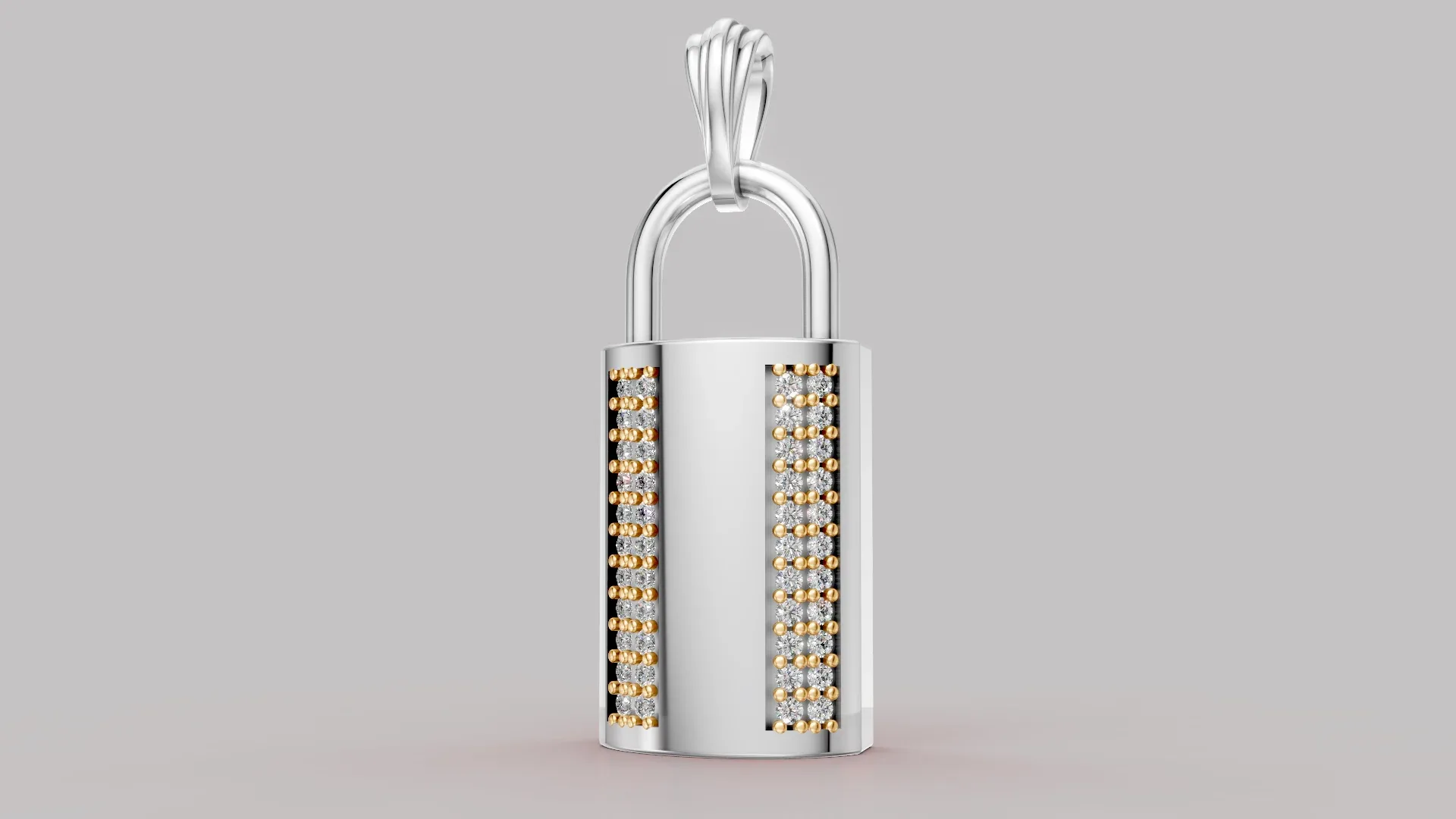 Diamond Lock pendant - FlippedNormals