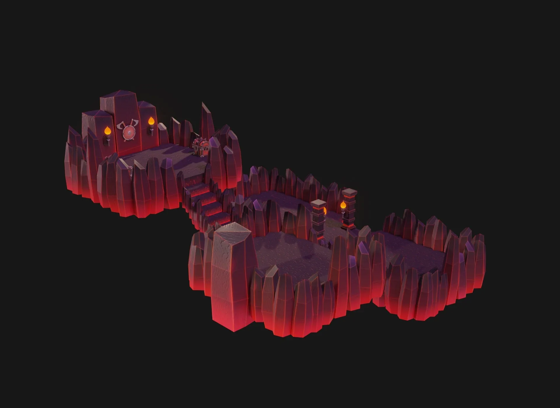 Modular Stylized Dungeon Kit Low-poly - FlippedNormals