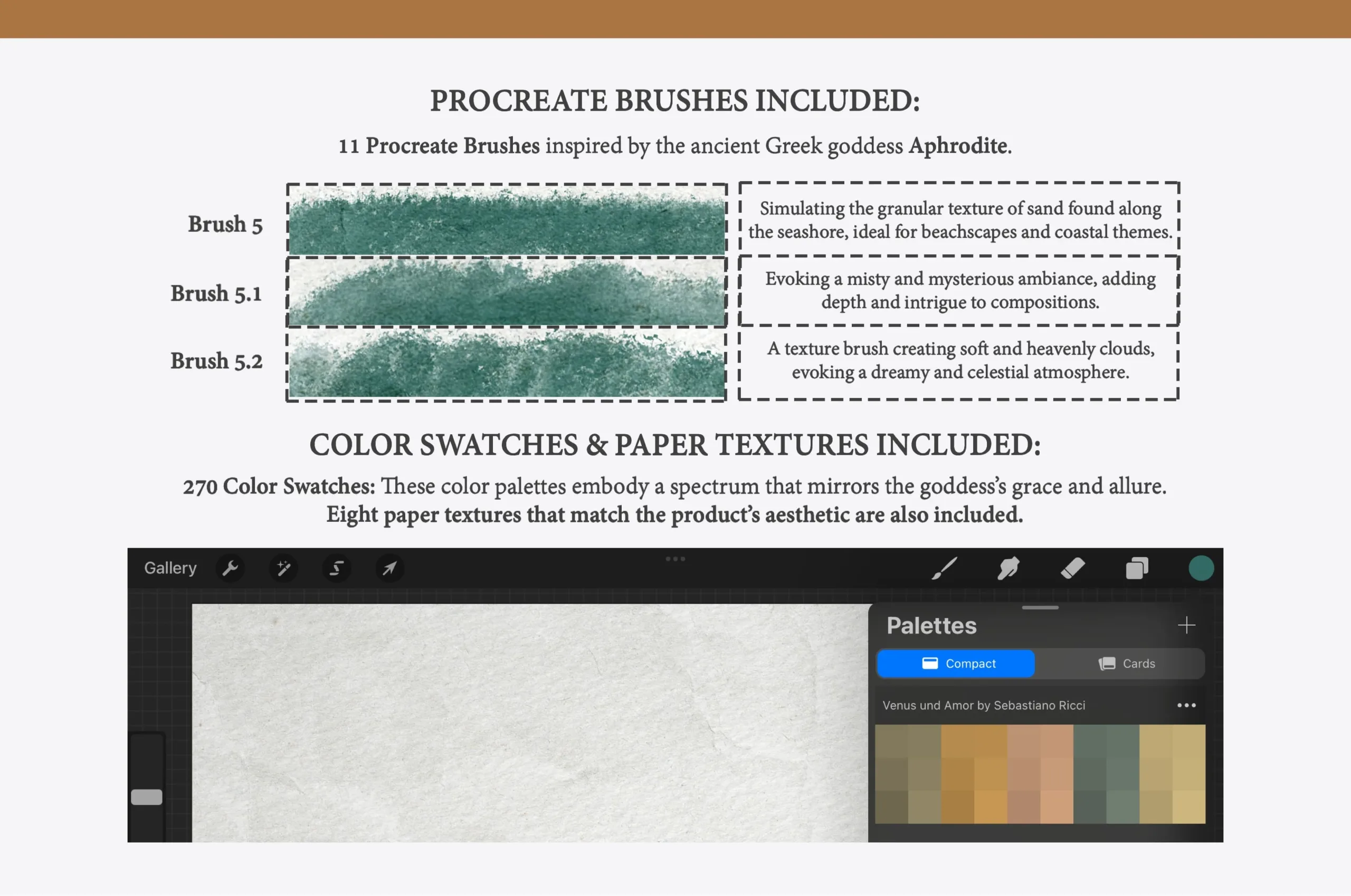 Aphrodite Procreate Kit (Procreate - FlippedNormals