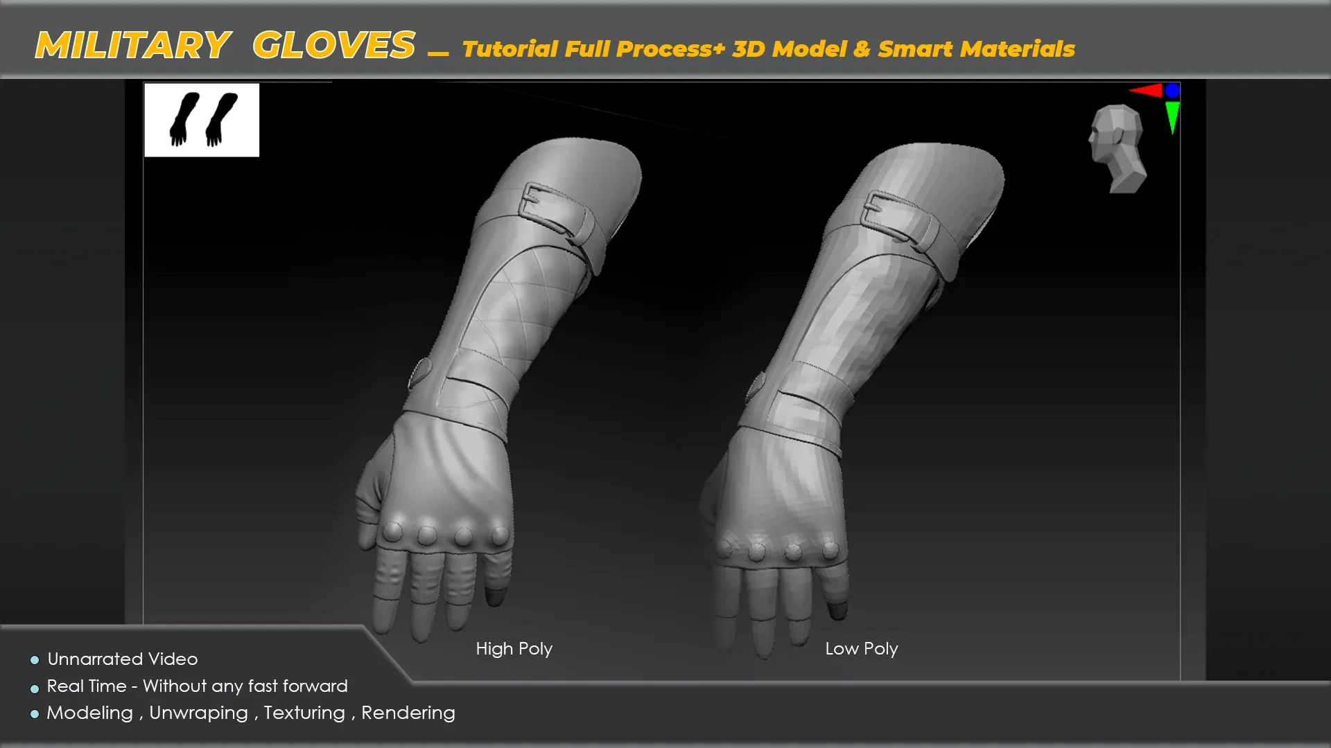 Military Gloves / Full Tutorial - FlippedNormals