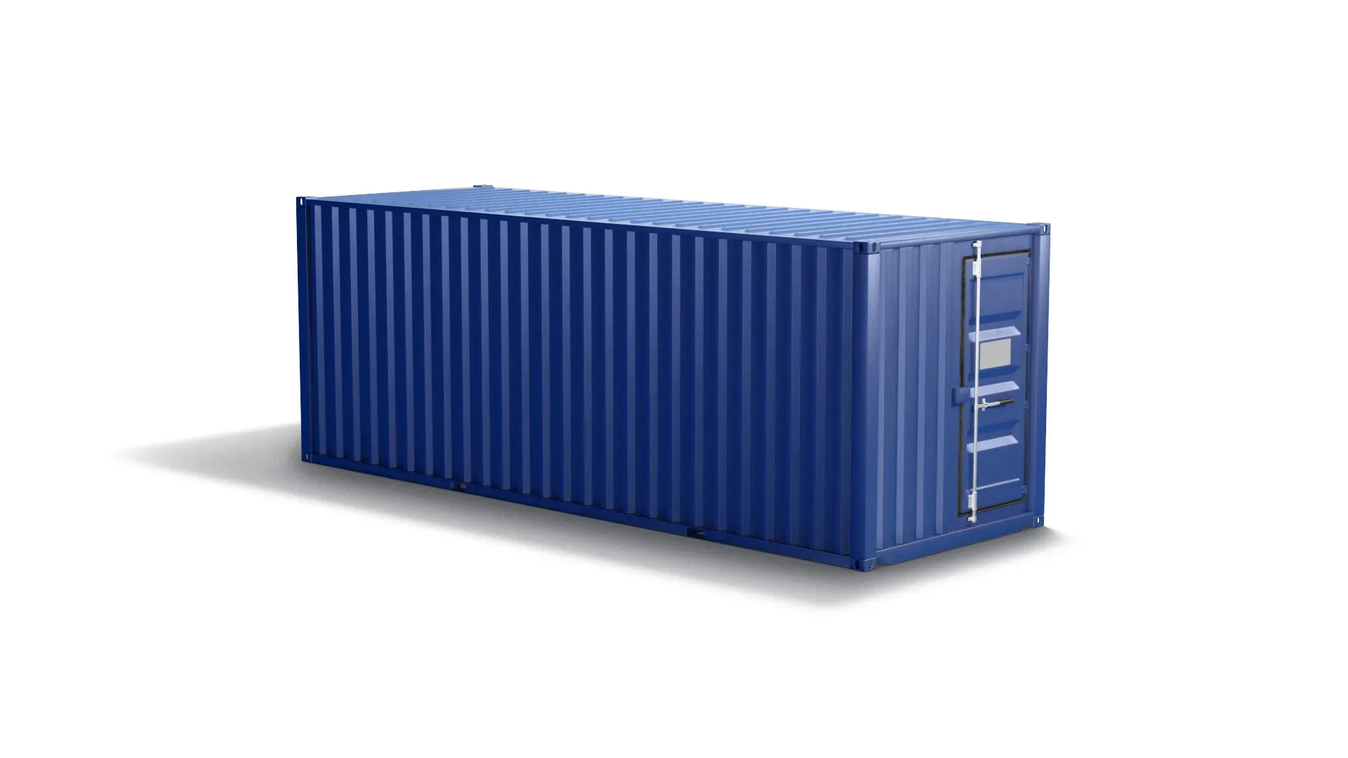 Blue Cargo Container - shipping - FlippedNormals