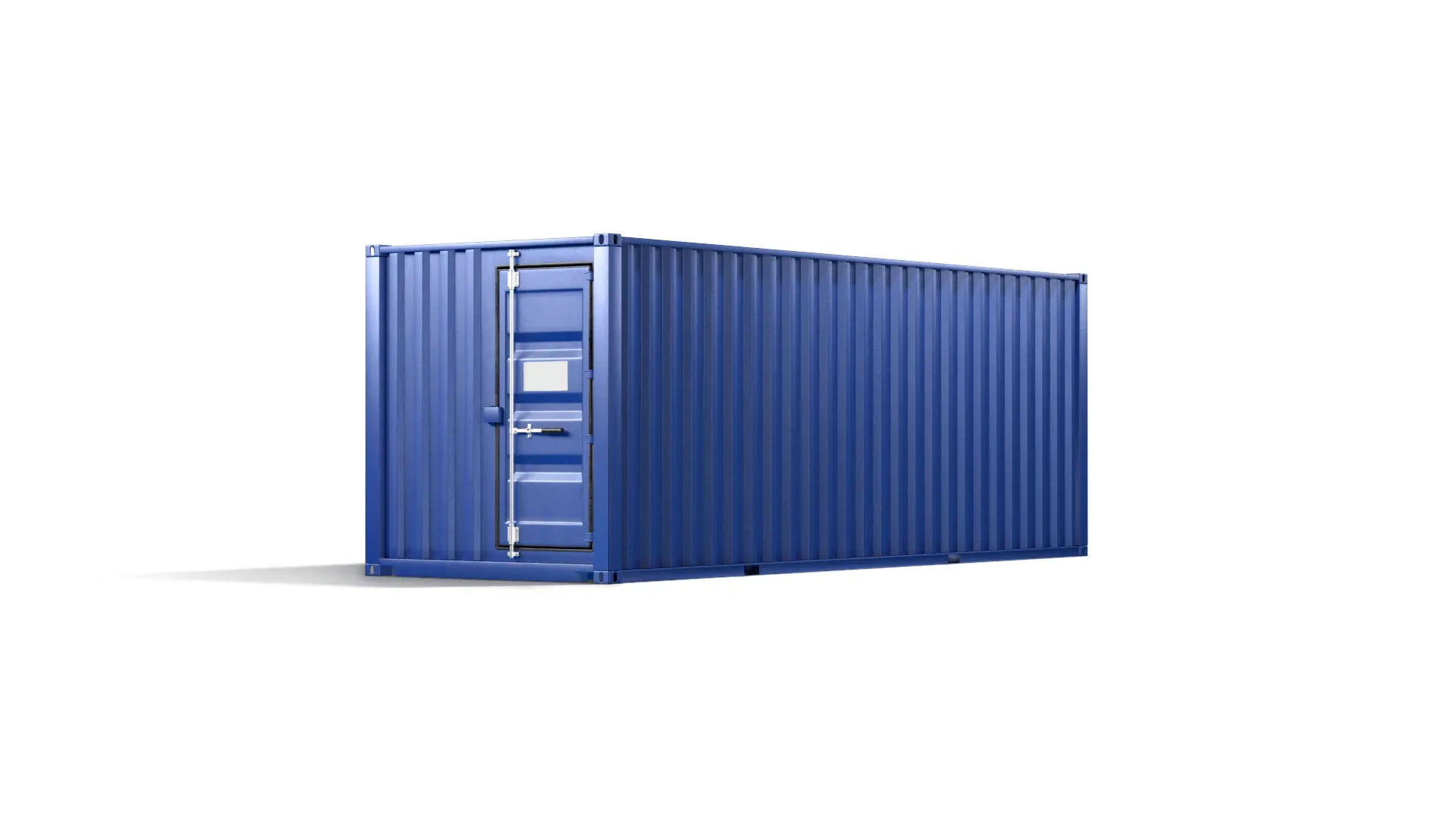 Blue Cargo Container - shipping - FlippedNormals