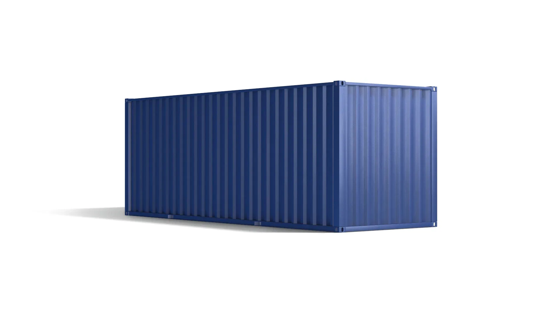 Blue Cargo Container - shipping - FlippedNormals