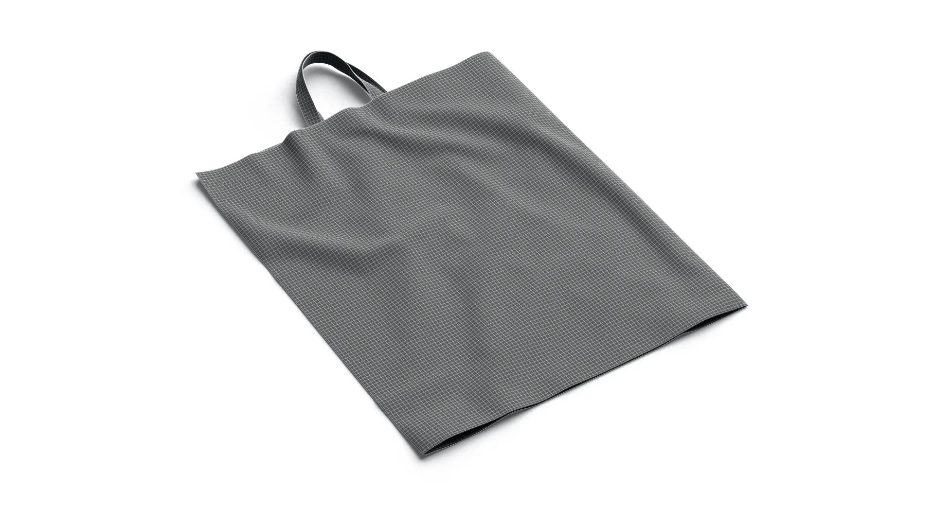 White Loop Handle Plastic Bag - - FlippedNormals