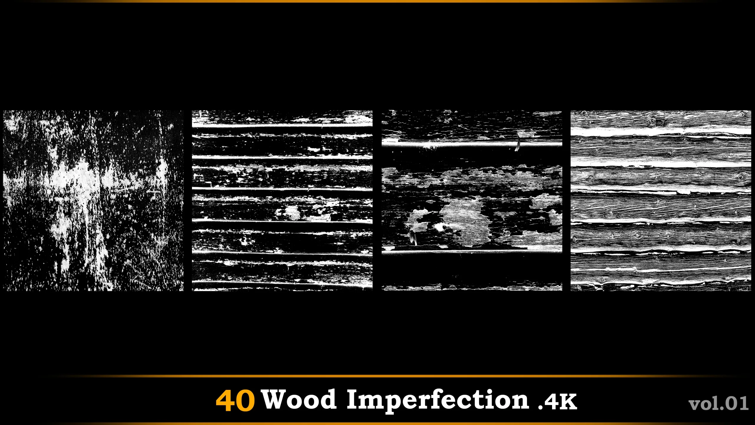 40 Wood Imperfection Maps .4k.vol - FlippedNormals