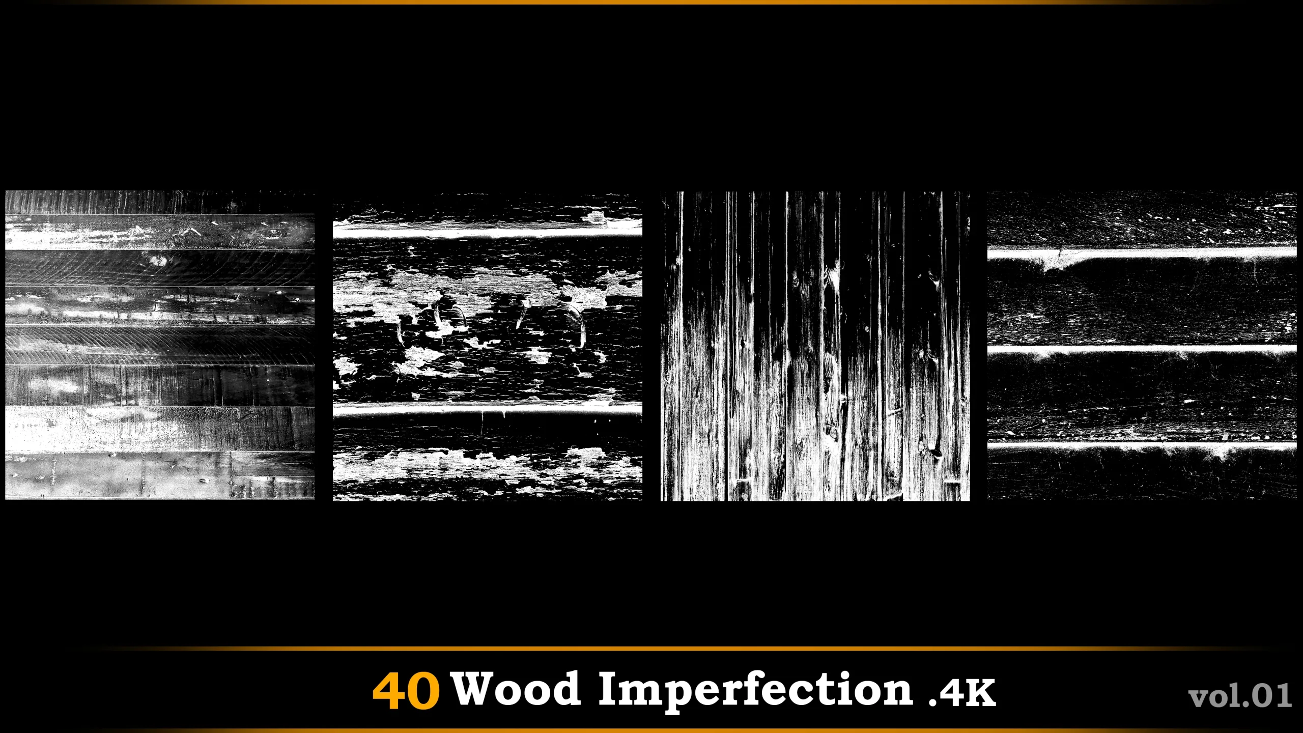 40 Wood Imperfection Maps .4k.vol - FlippedNormals