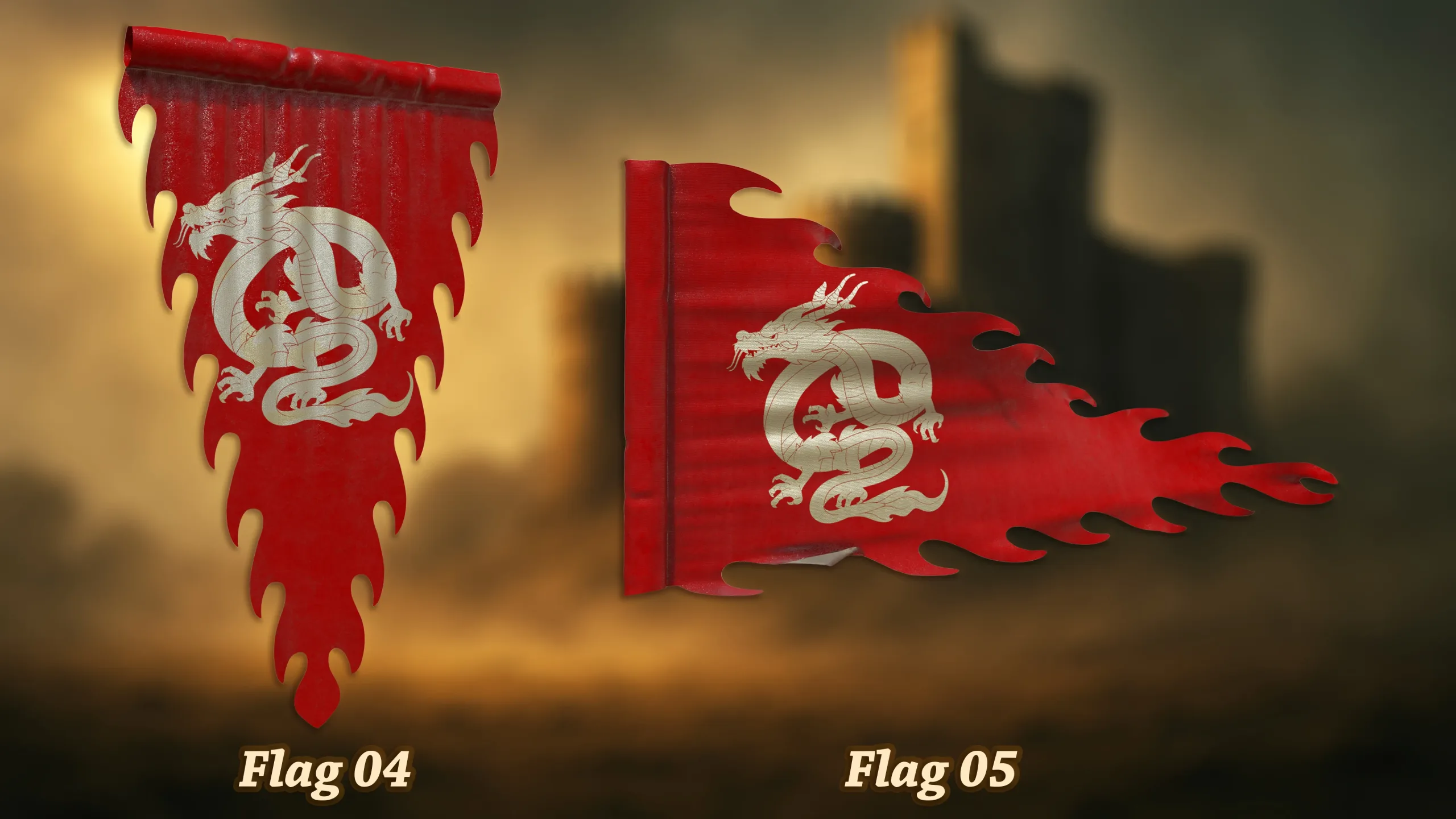 25 Epic Medieval Flags Vol . 1 - FlippedNormals
