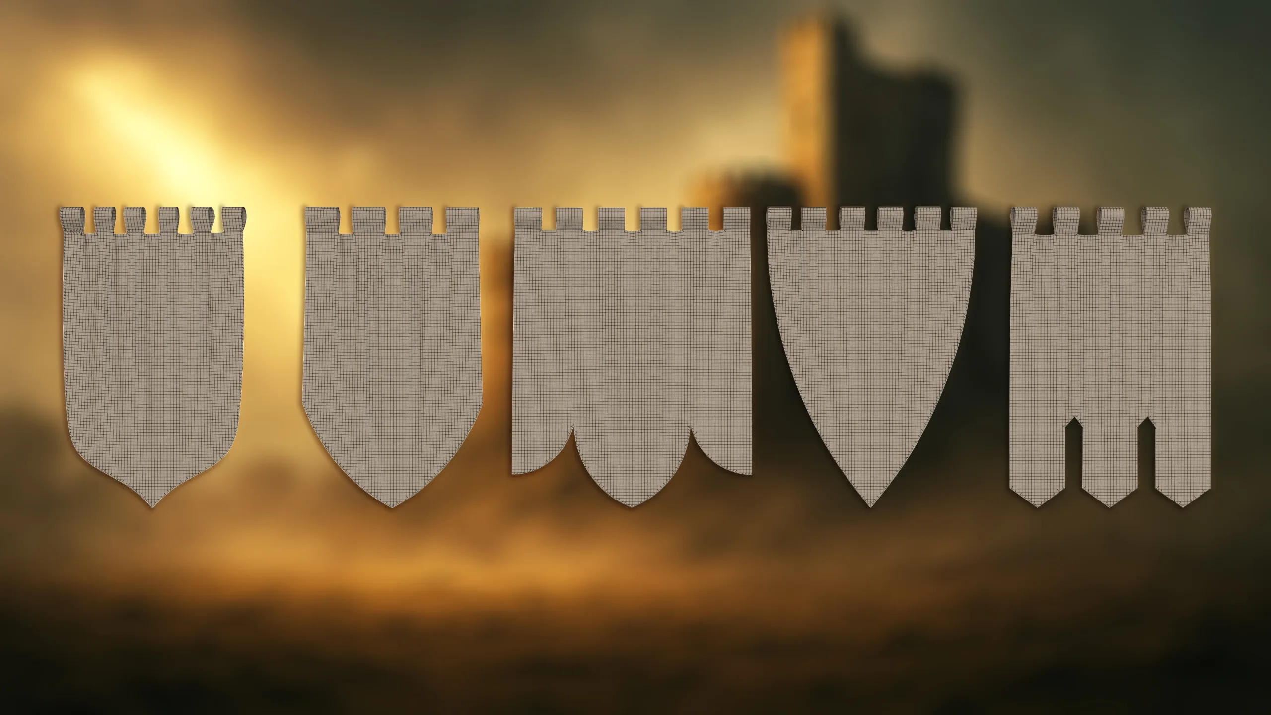 25 Epic Medieval Flags Vol . 1 - FlippedNormals