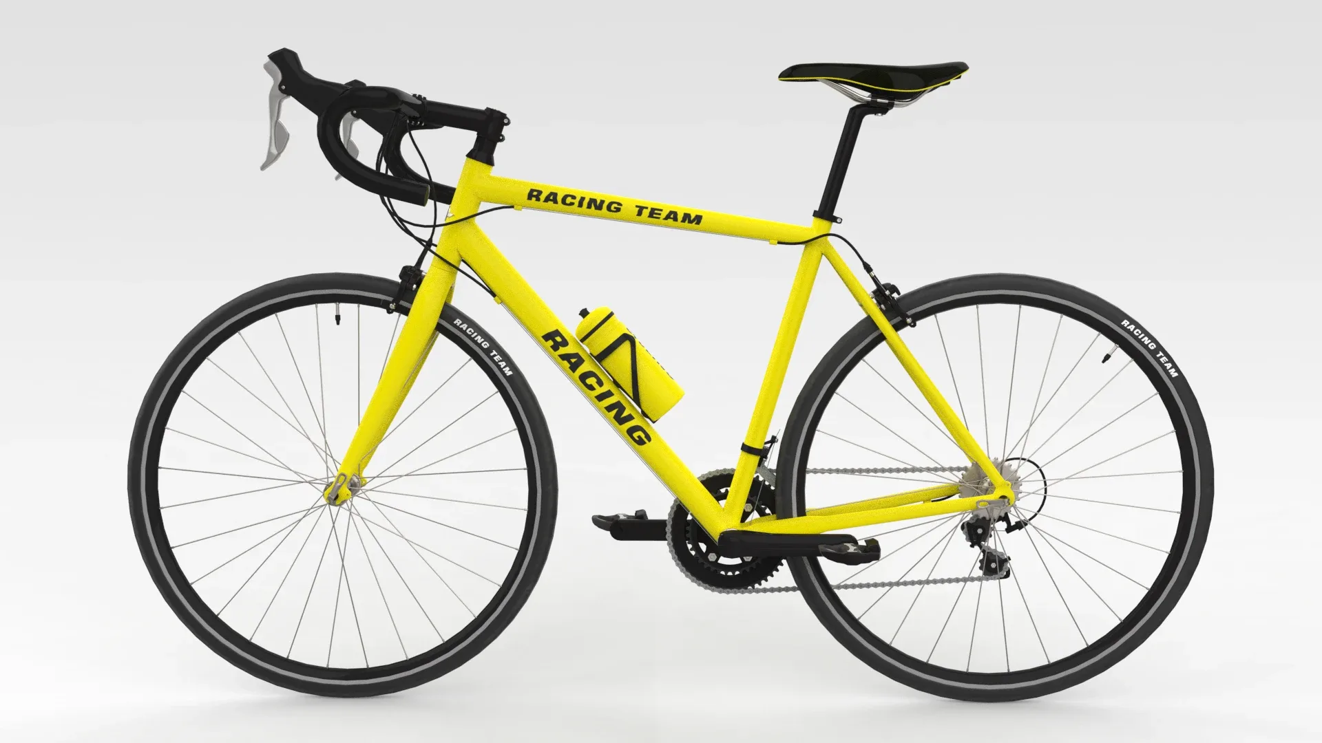 Racing Bicycle - Yellow - FlippedNormals