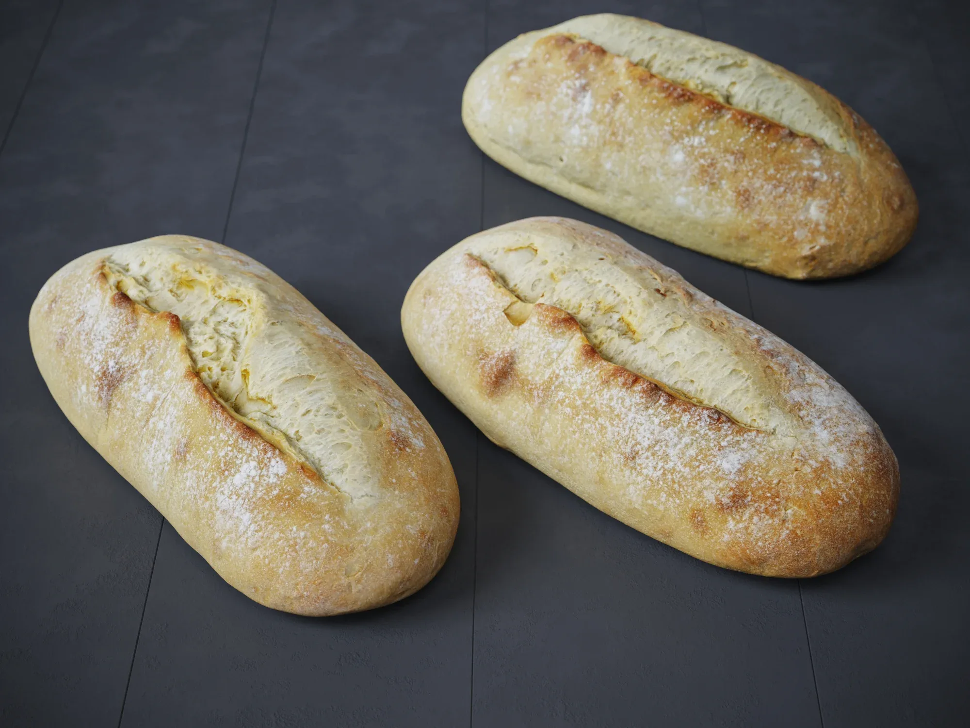 Italian Bread 3 Models - FlippedNormals