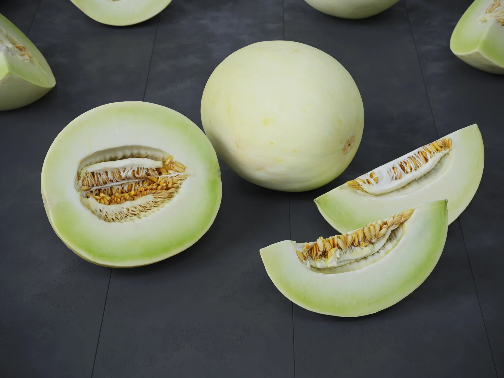 Honeydew Melon 12 Models - FlippedNormals