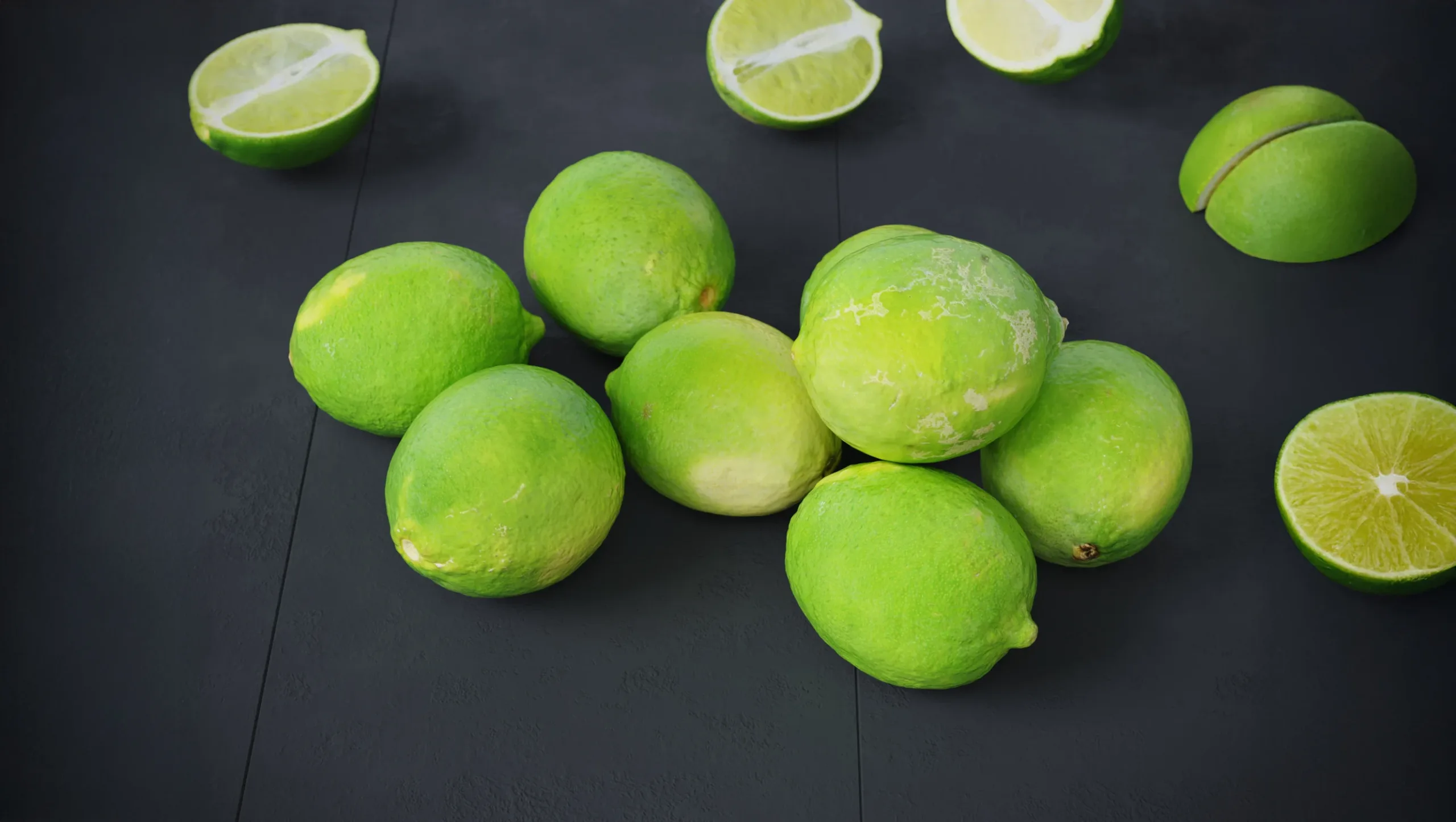 Lime Fruit 15 Models - FlippedNormals