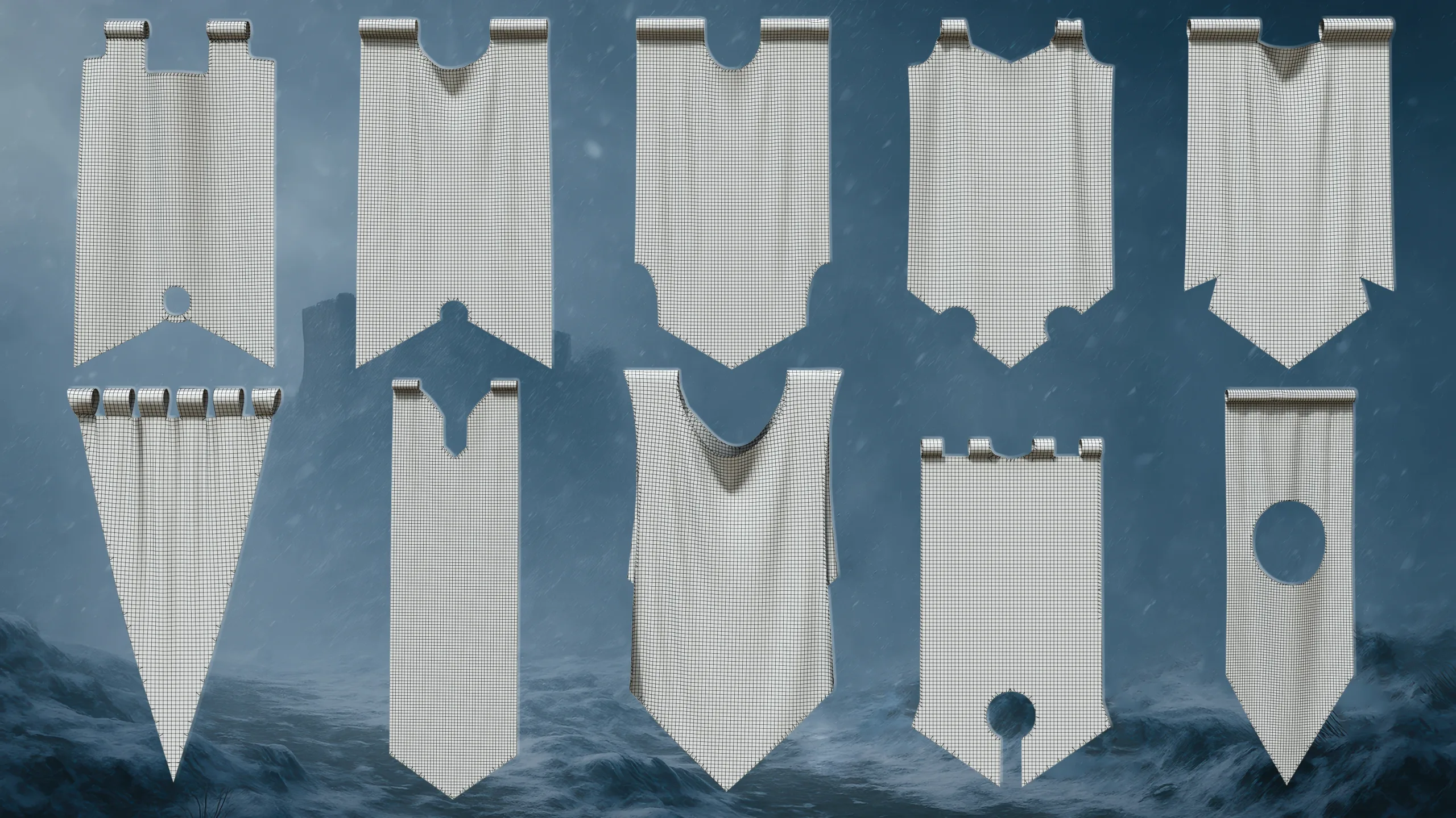 25 Epic Medieval Flags Vol . 2 - FlippedNormals