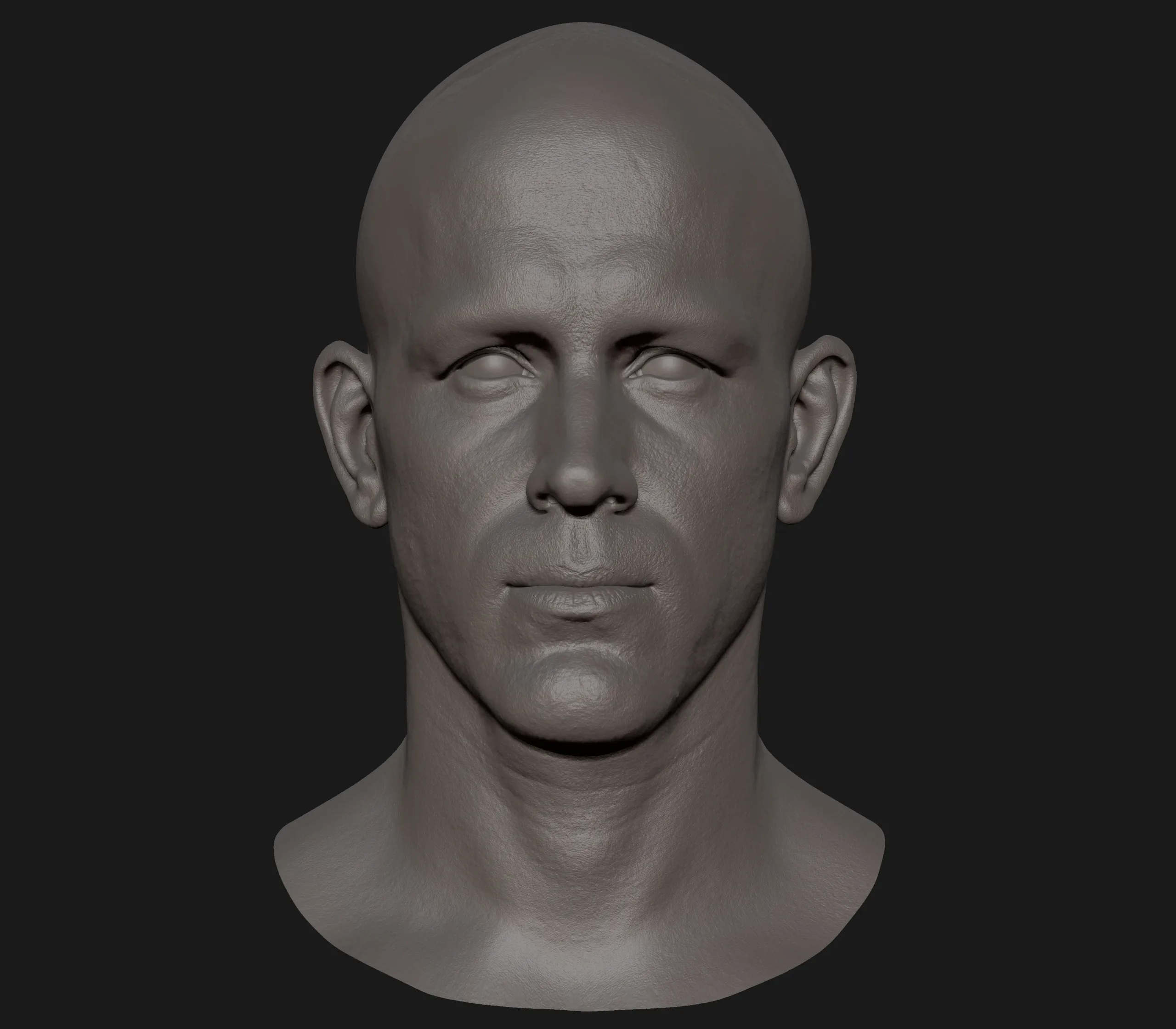 Ryan Reynolds likeness sculpt 3D - FlippedNormals