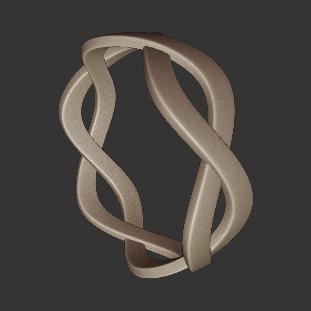 Infinity Flow Ring Futuristic Jewelry - FlippedNormals