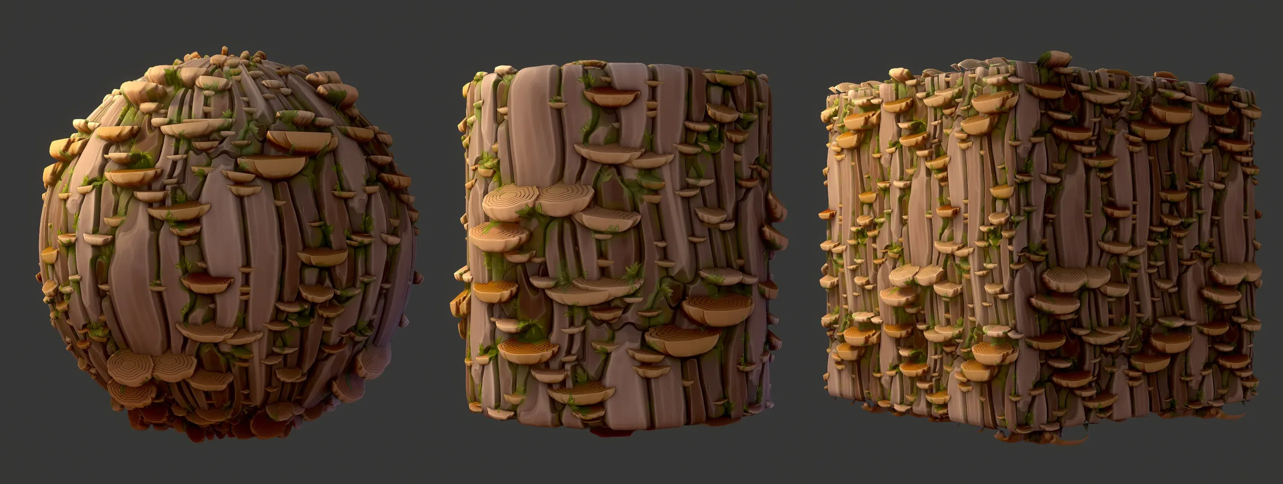 Stylized Tree Bark - Substance - FlippedNormals
