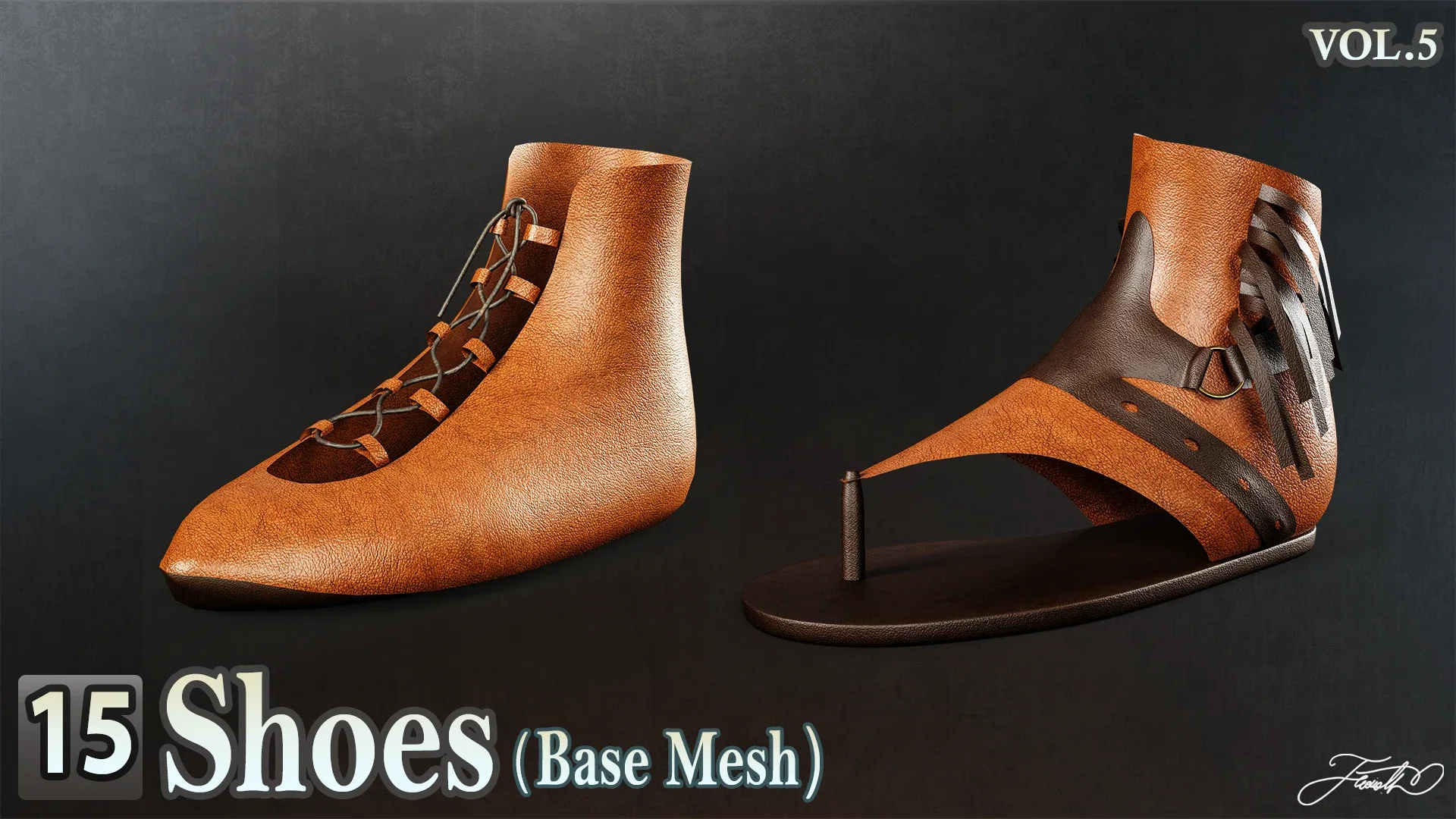 15 Shoes (Base Mesh) - FlippedNormals