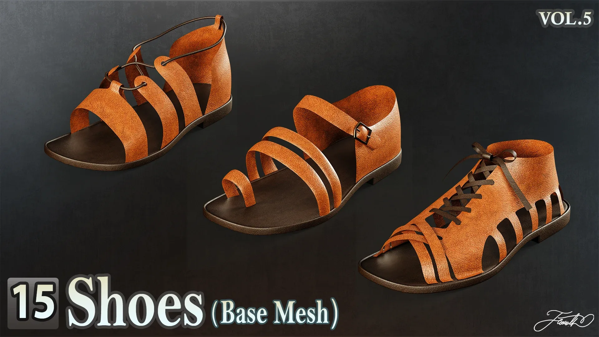 15 Shoes (Base Mesh) - FlippedNormals