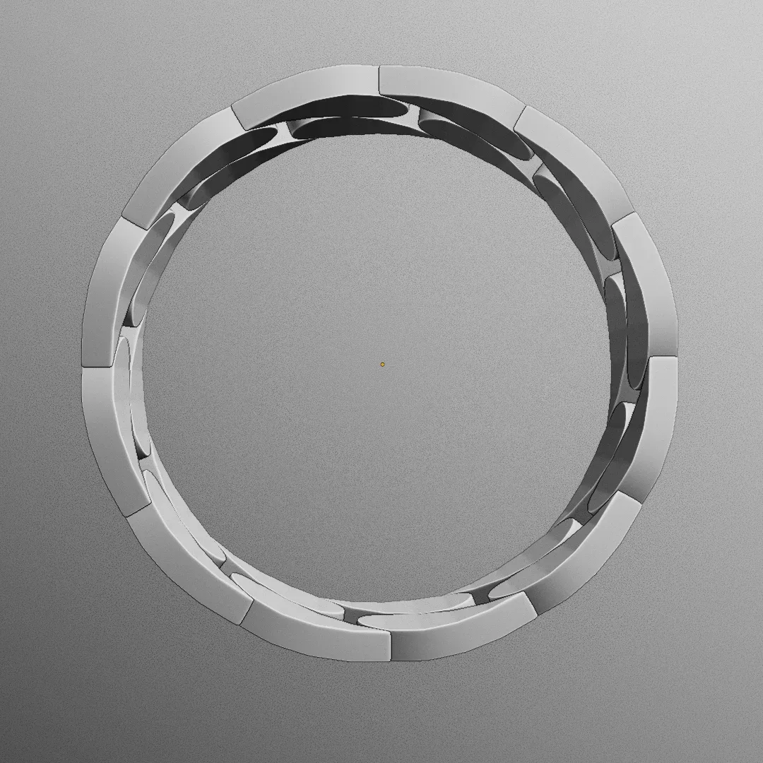 Crimson Petal Flow Ring Design - FlippedNormals