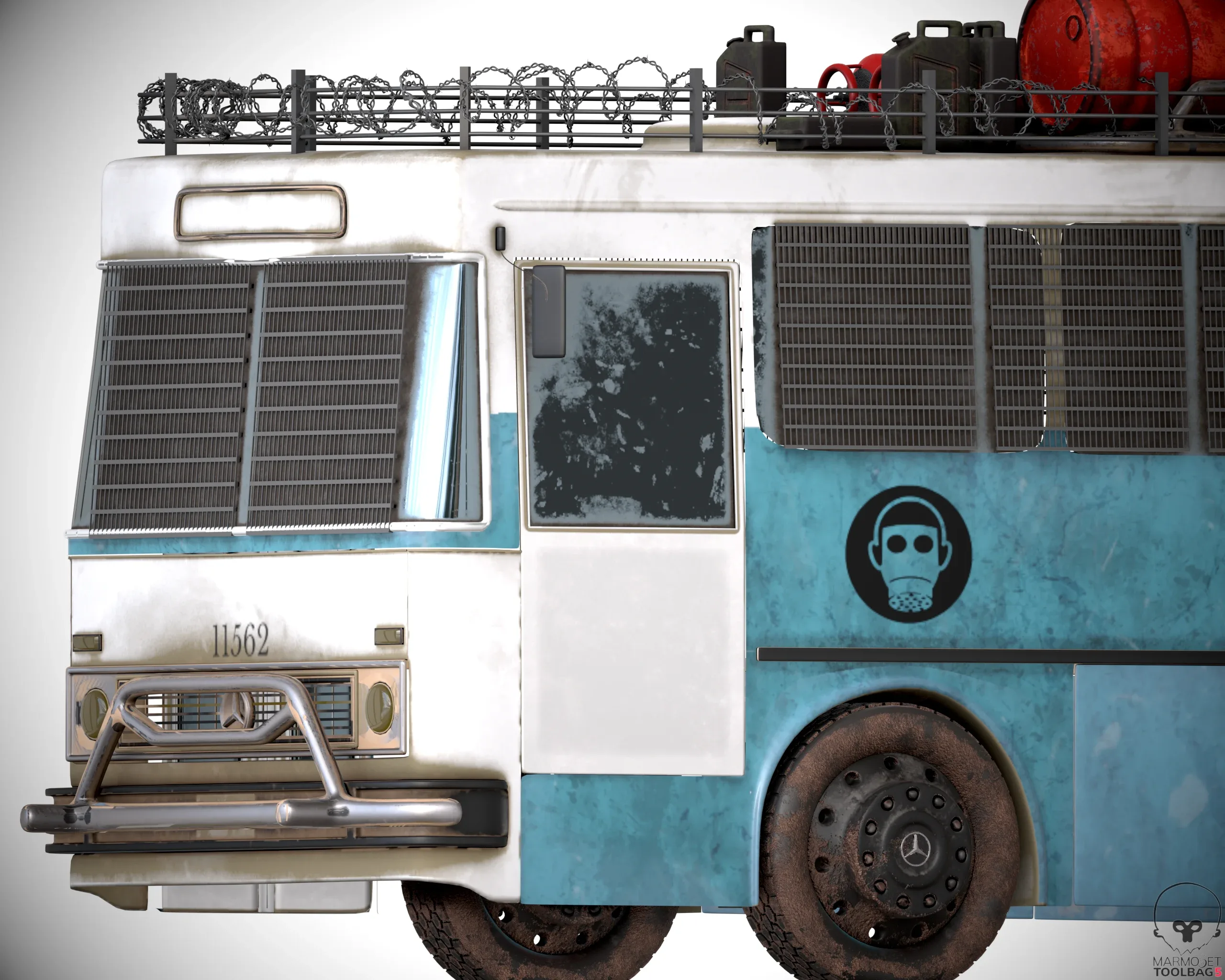 Post-Apocalyptic Police Bus - FlippedNormals