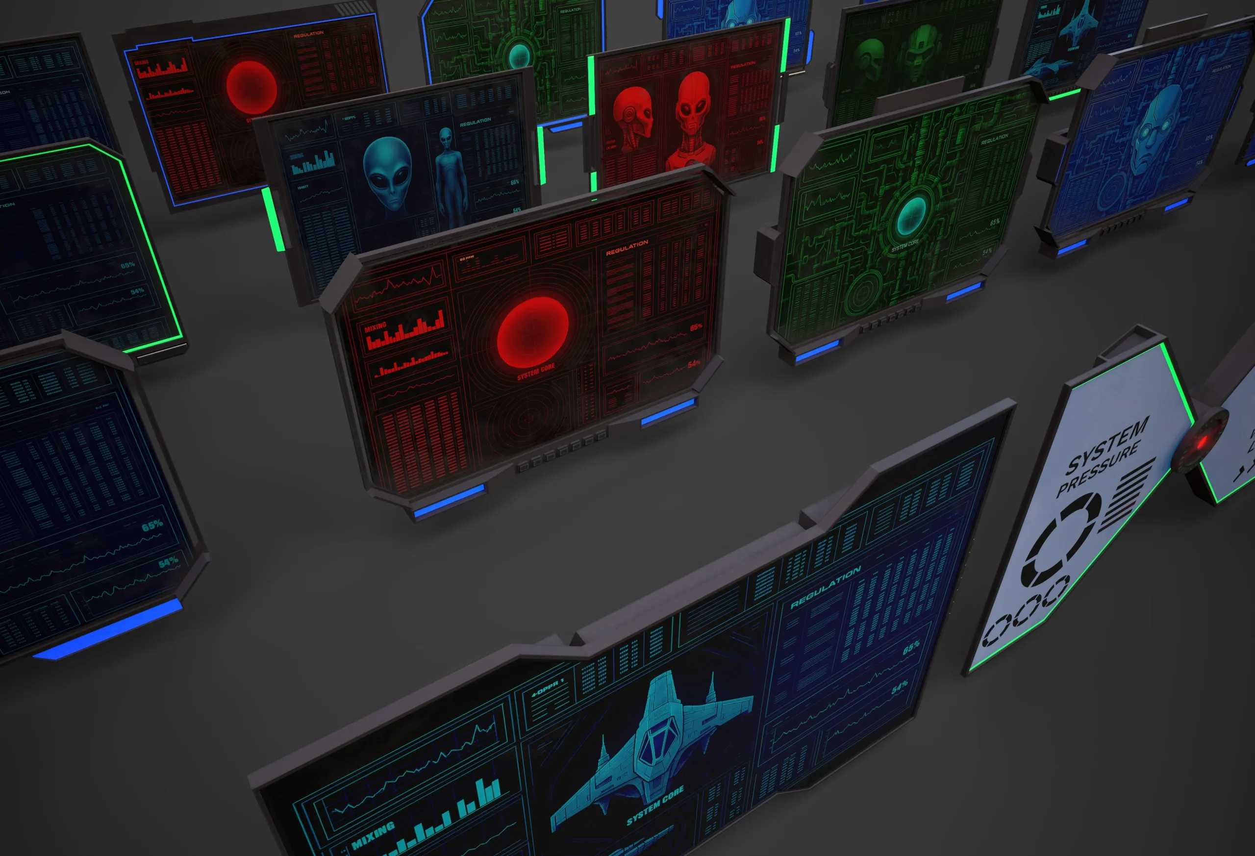 Sci-Fi Monitor Collection - FlippedNormals