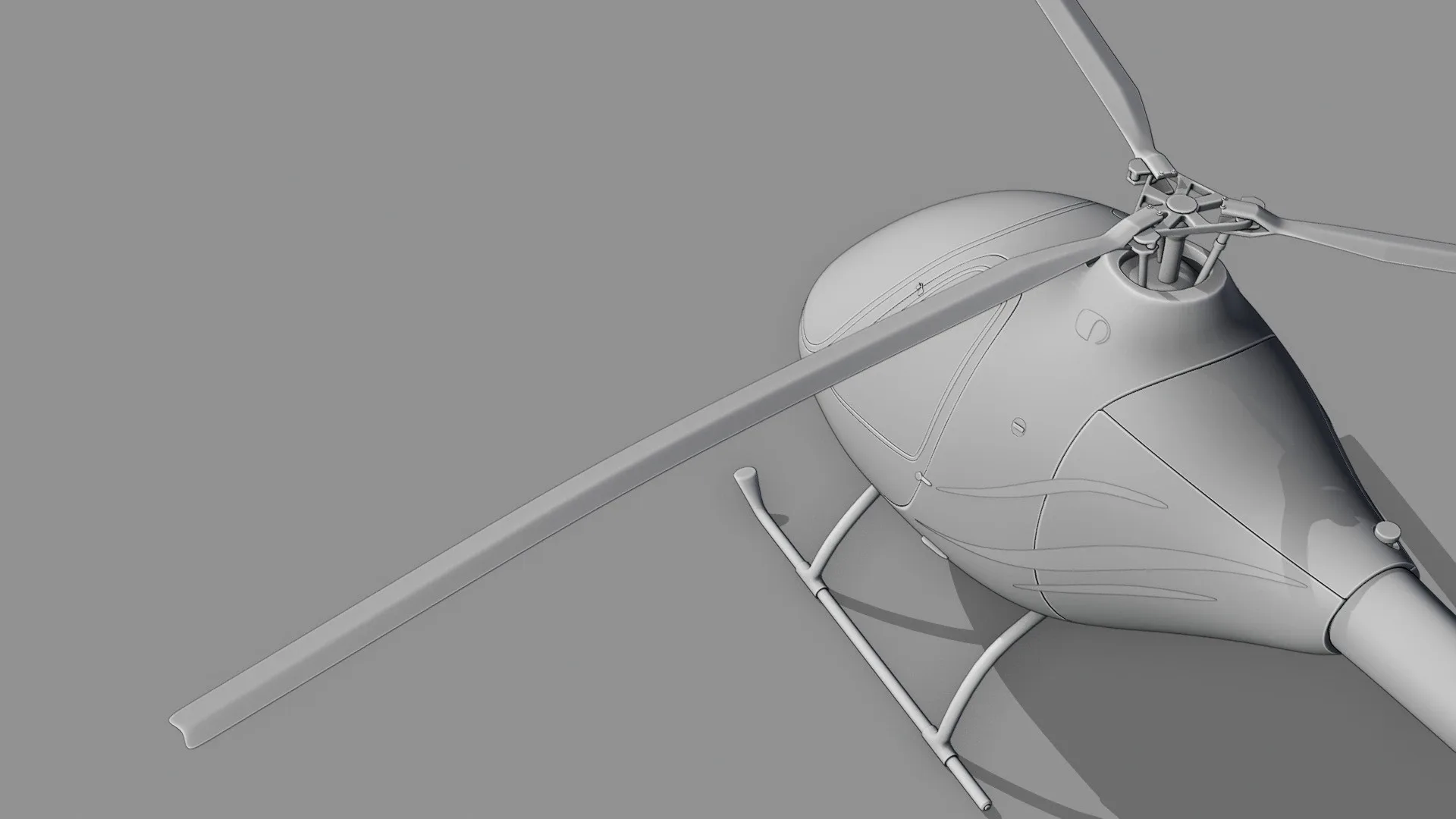 Helicopter Cabri G2_Rigged - FlippedNormals