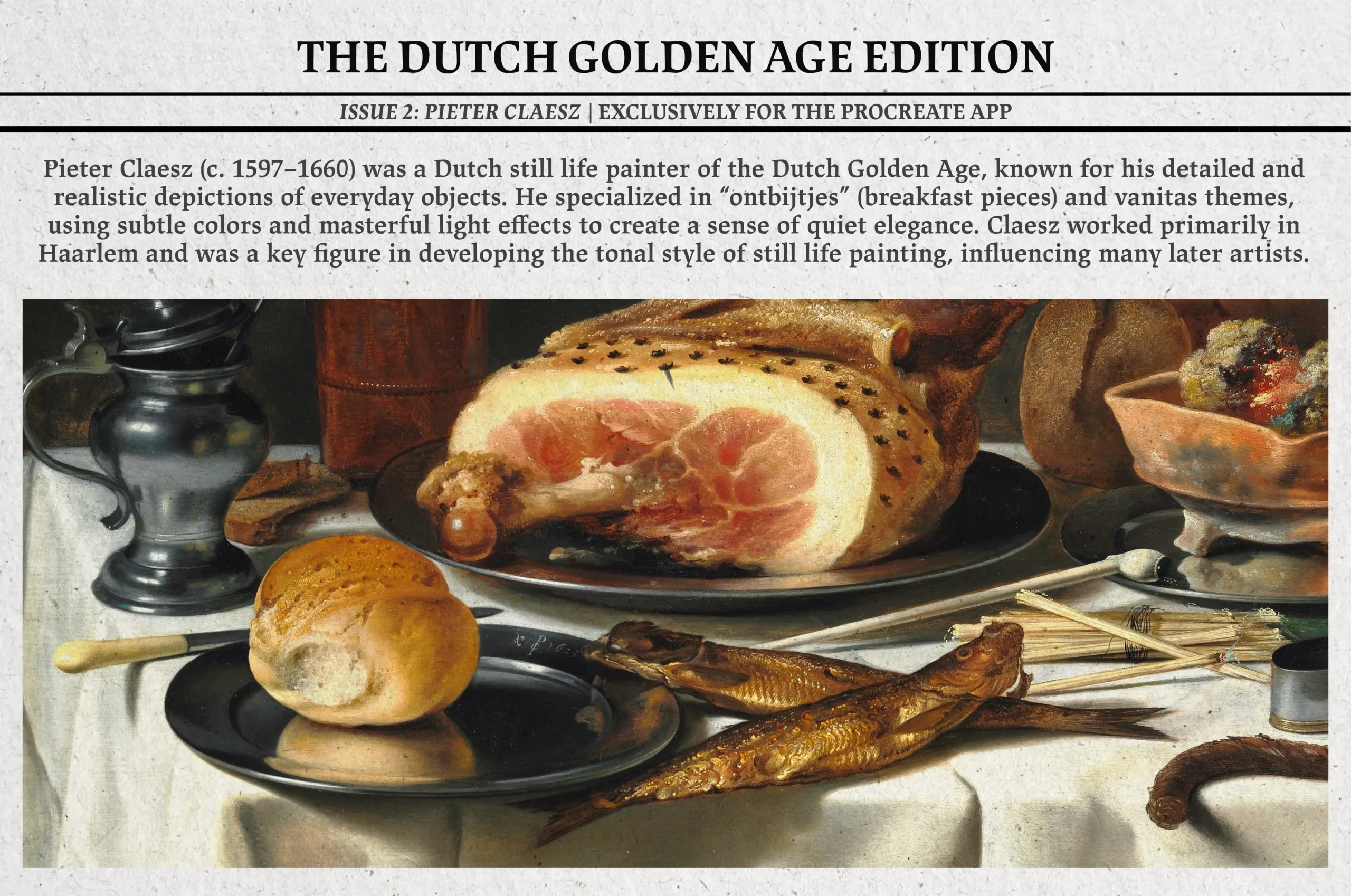 Pieter Claesz Procreate Kit (Procreate - FlippedNormals