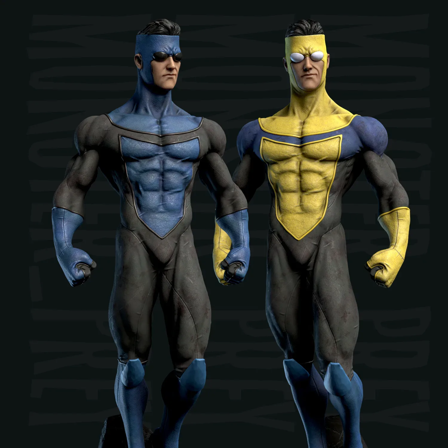 Invincible FREE 3D Print Model - FlippedNormals