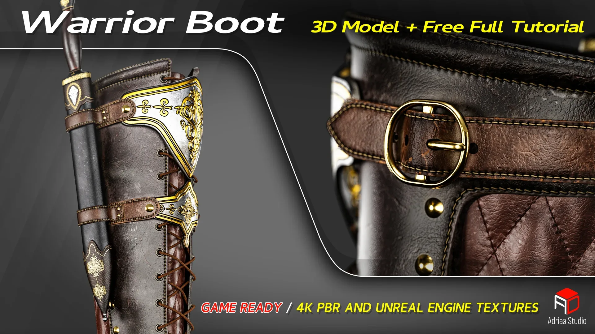 Warrior Boot / 3D Model + Free - FlippedNormals