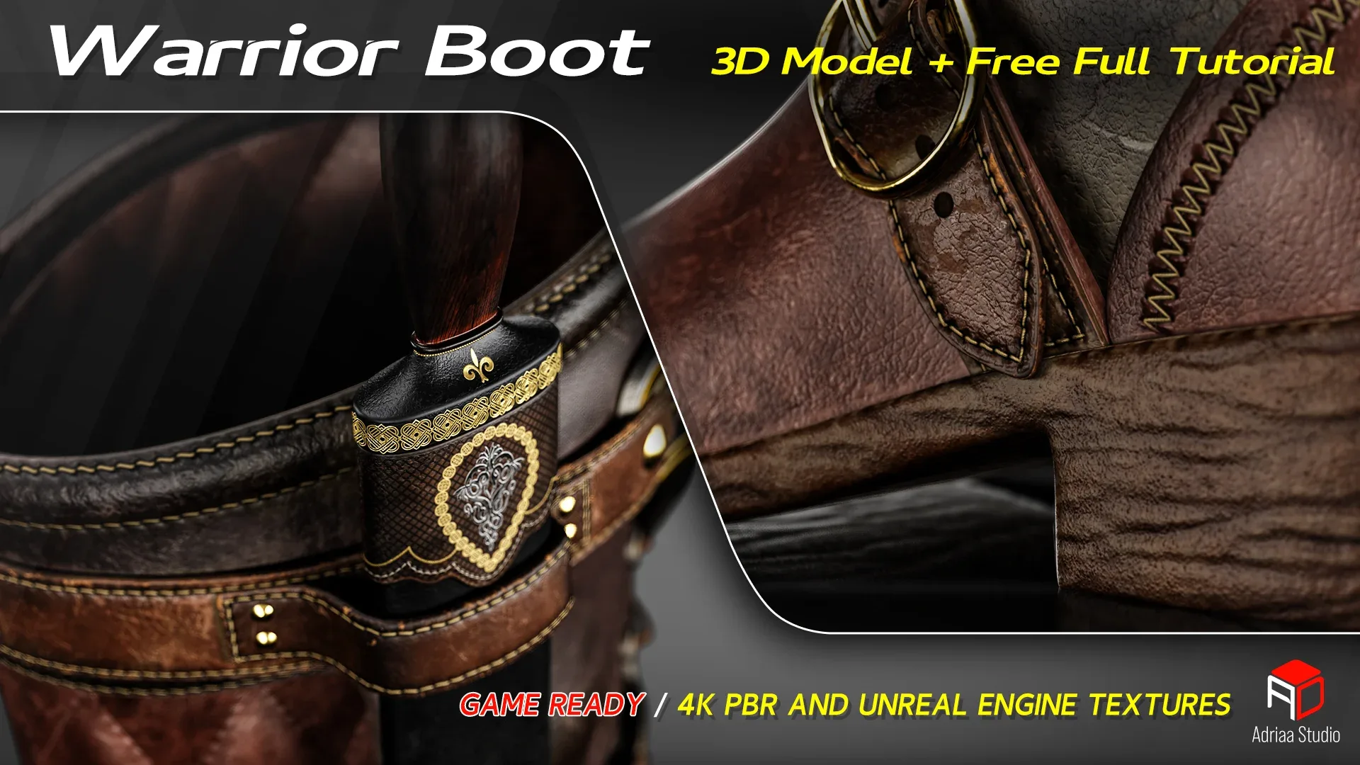 Warrior Boot / 3D Model + Free - FlippedNormals