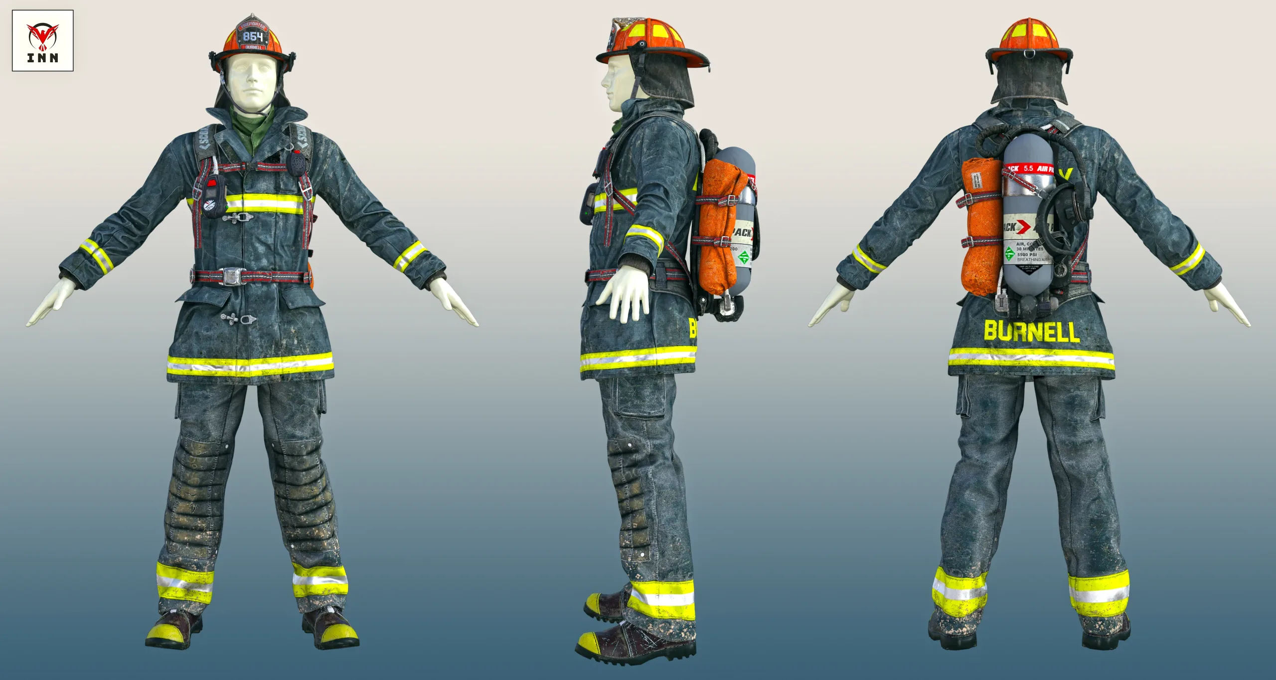 Everyday - Firefighter Outfit for - FlippedNormals