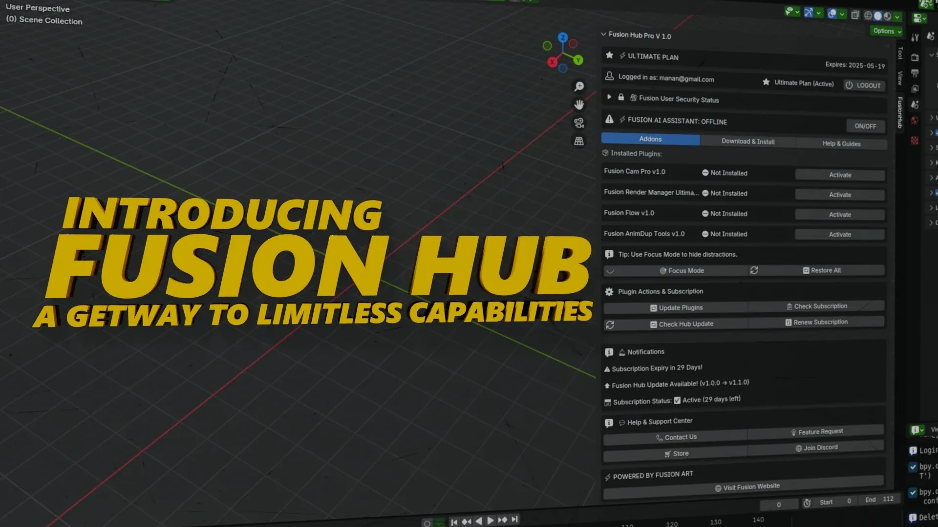 Fusion Hub Plus V1.0 | Experience - FlippedNormals