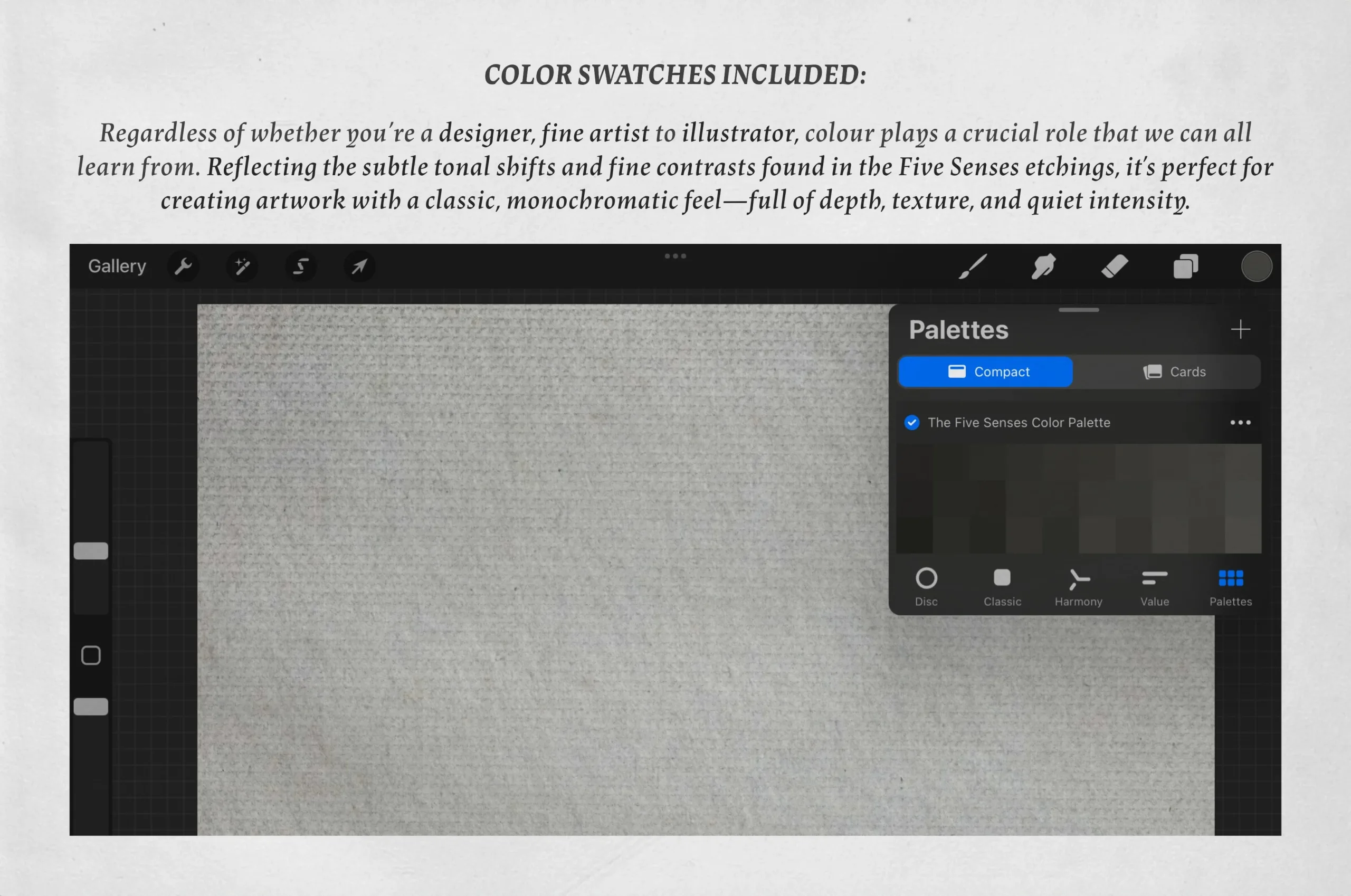 The Five Senses Procreate Kit (Procreate - FlippedNormals