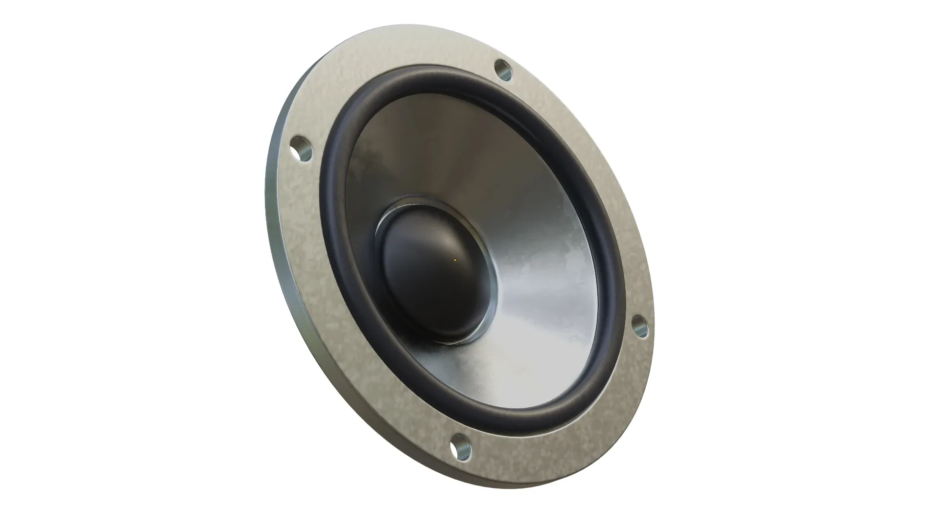 Powerful speaker set 3d model mid - FlippedNormals