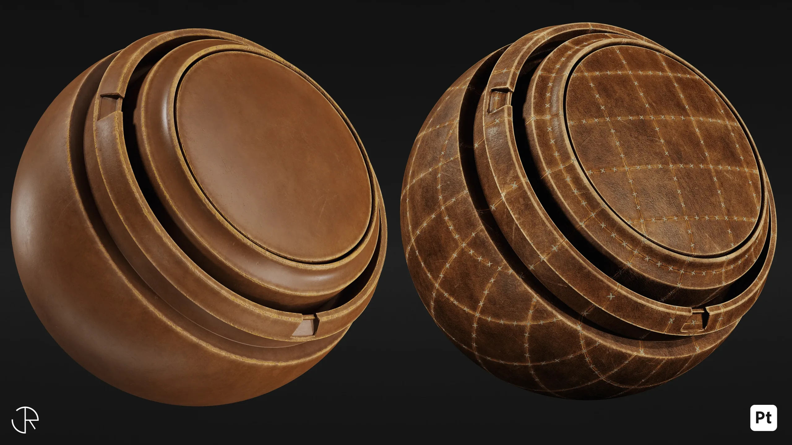 Leather Signature Materials Substance - FlippedNormals