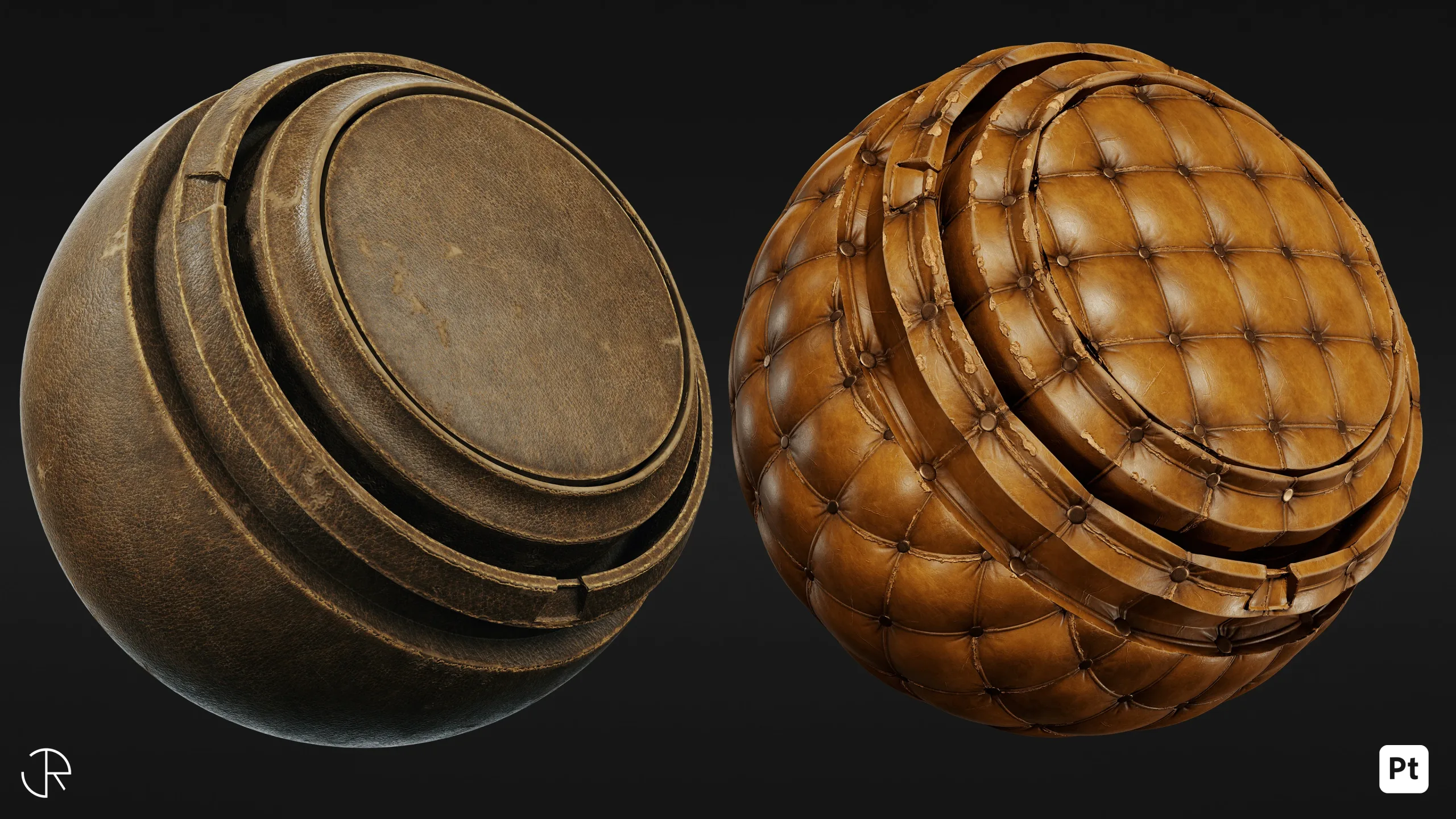 Leather Signature Materials Substance - FlippedNormals