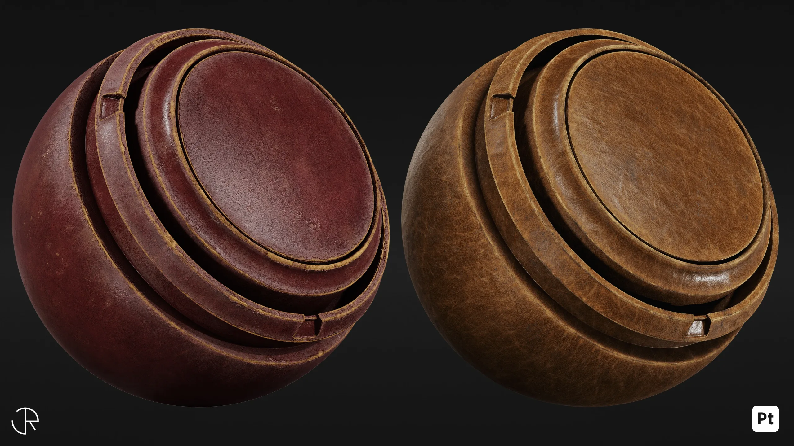 Leather Signature Materials Substance - FlippedNormals