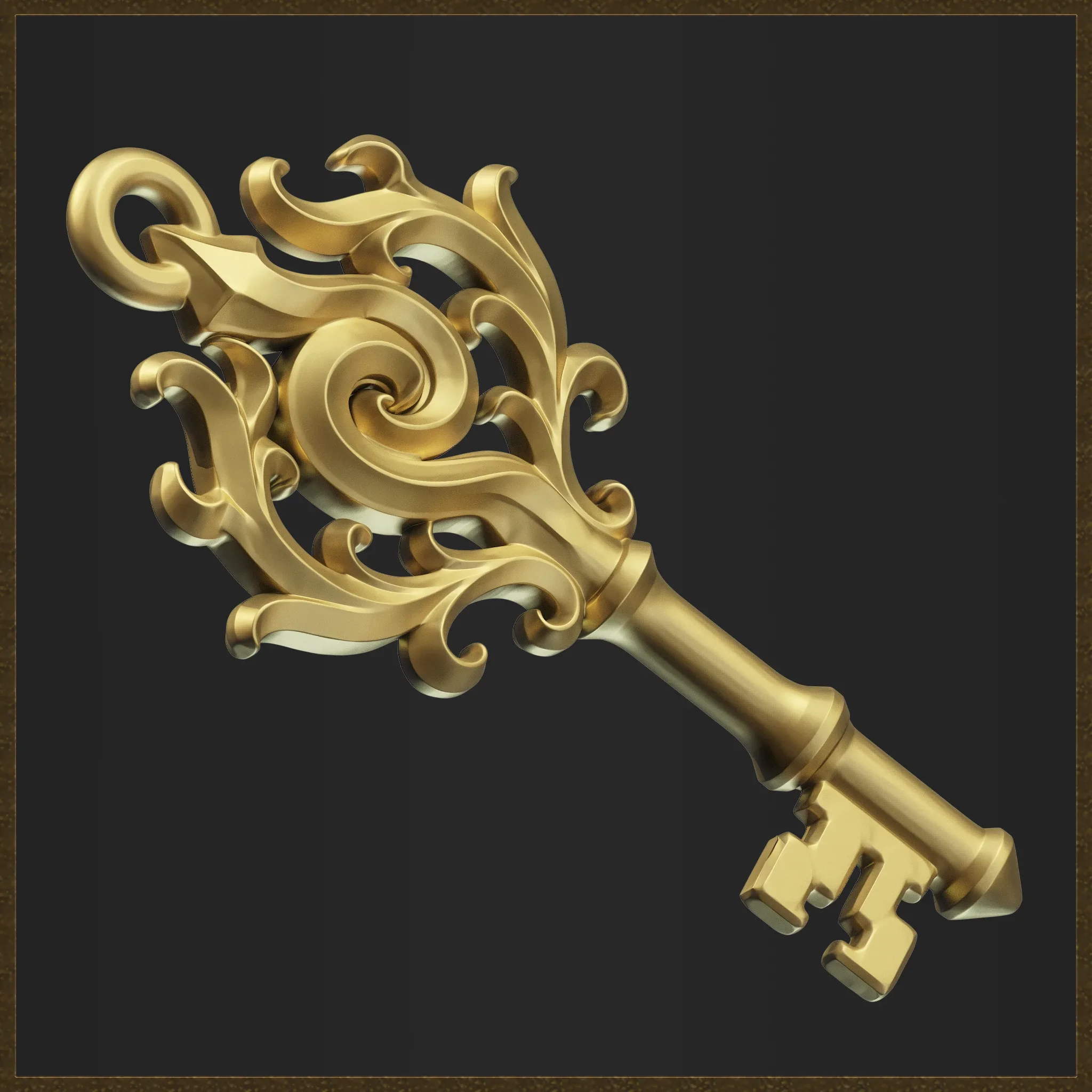 Decorative Key Charm - FlippedNormals