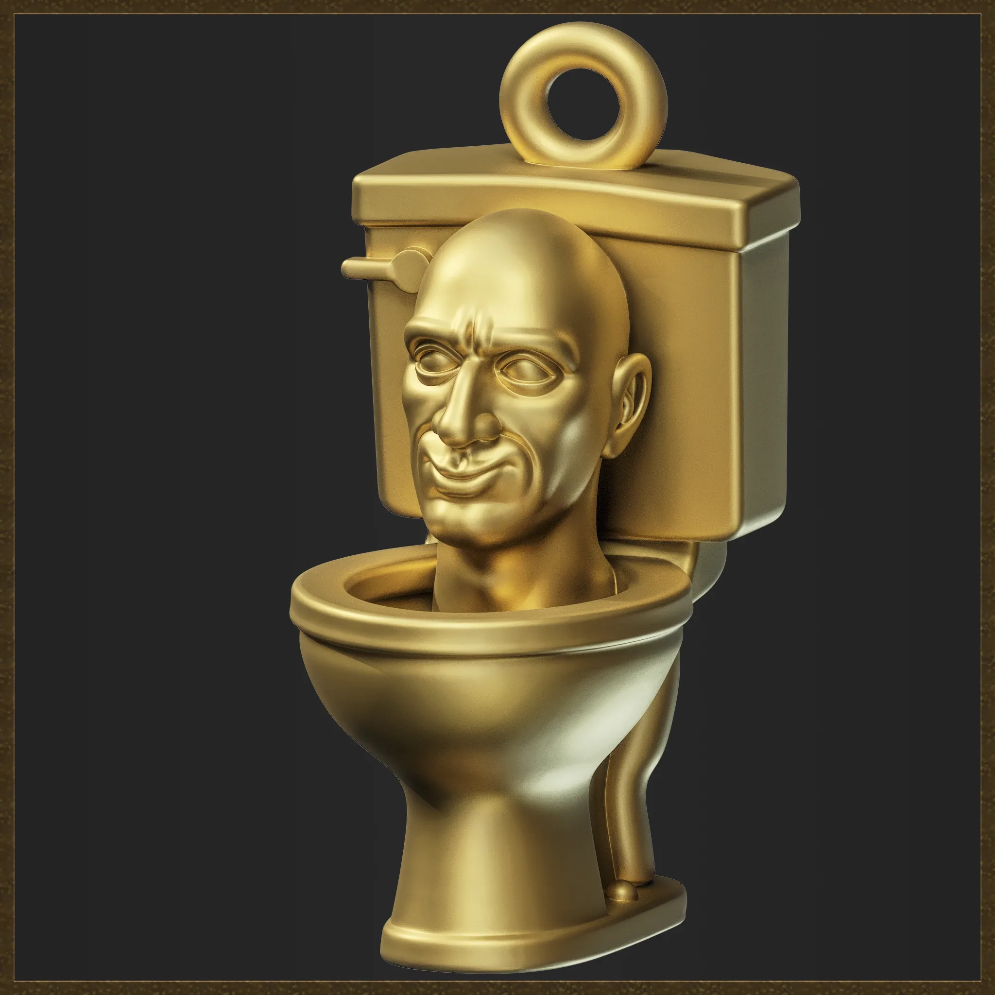 Meme Toilet Head Pendant - FlippedNormals