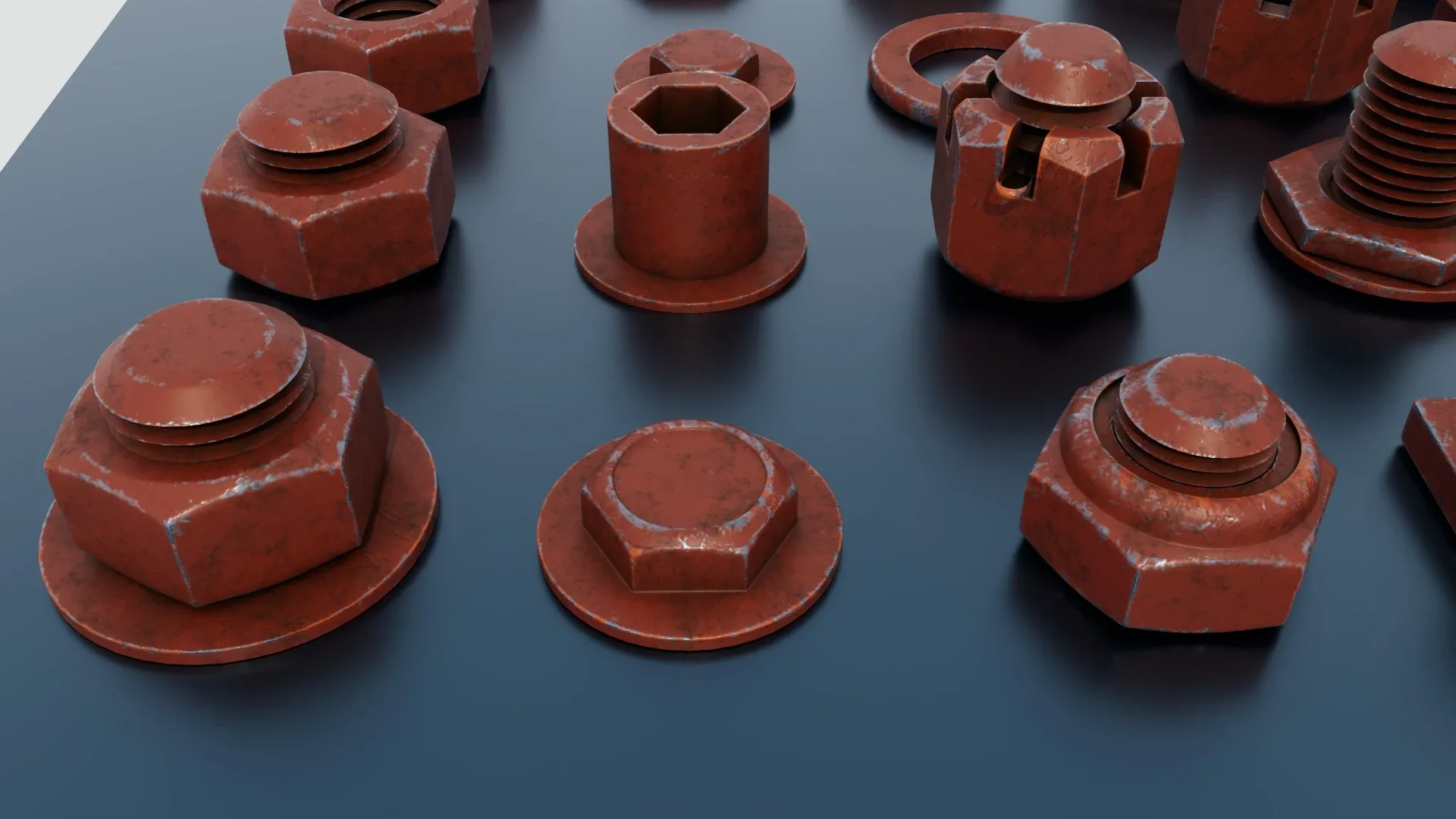 Threaded connections red - FlippedNormals