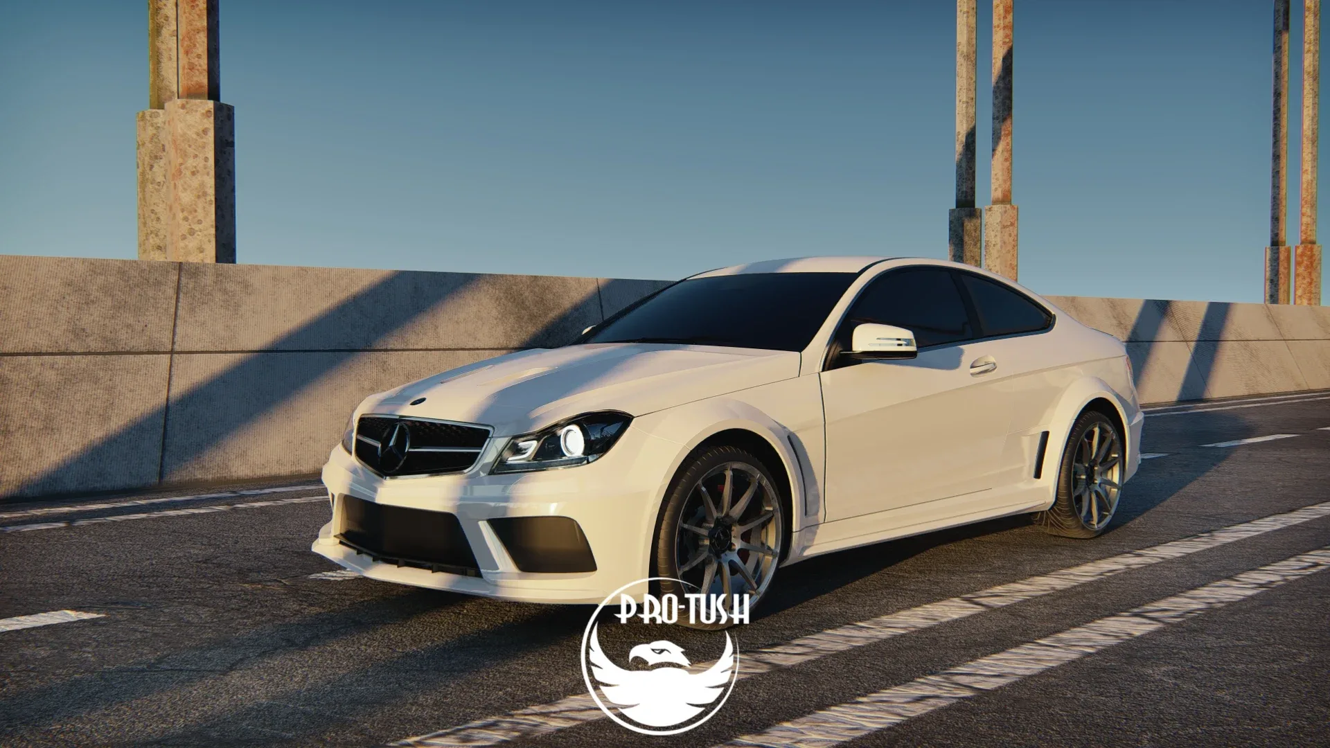 MERCEDES BENZ C63 3D model - FlippedNormals