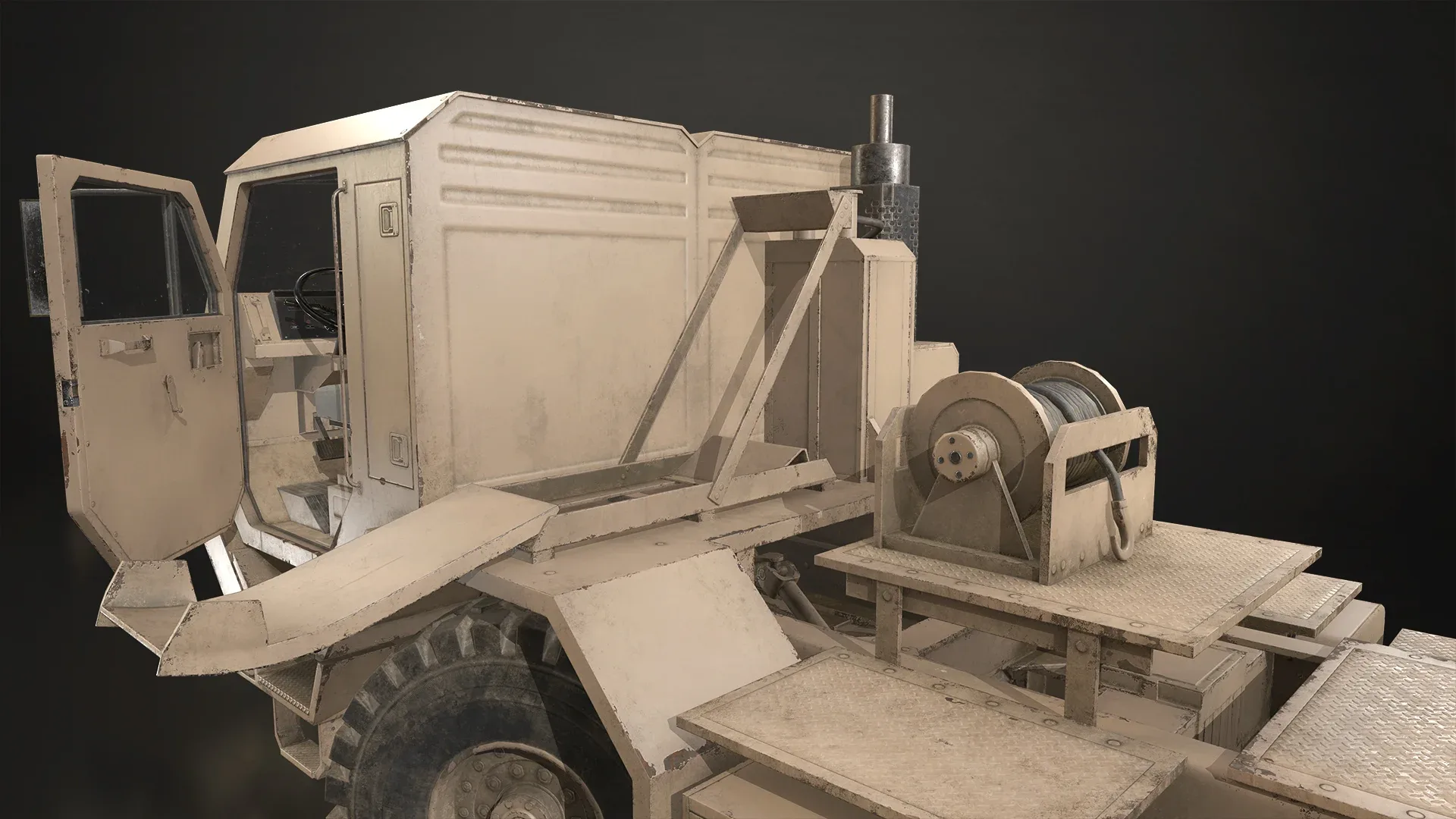 Military Truck V1 - Tractor - FlippedNormals