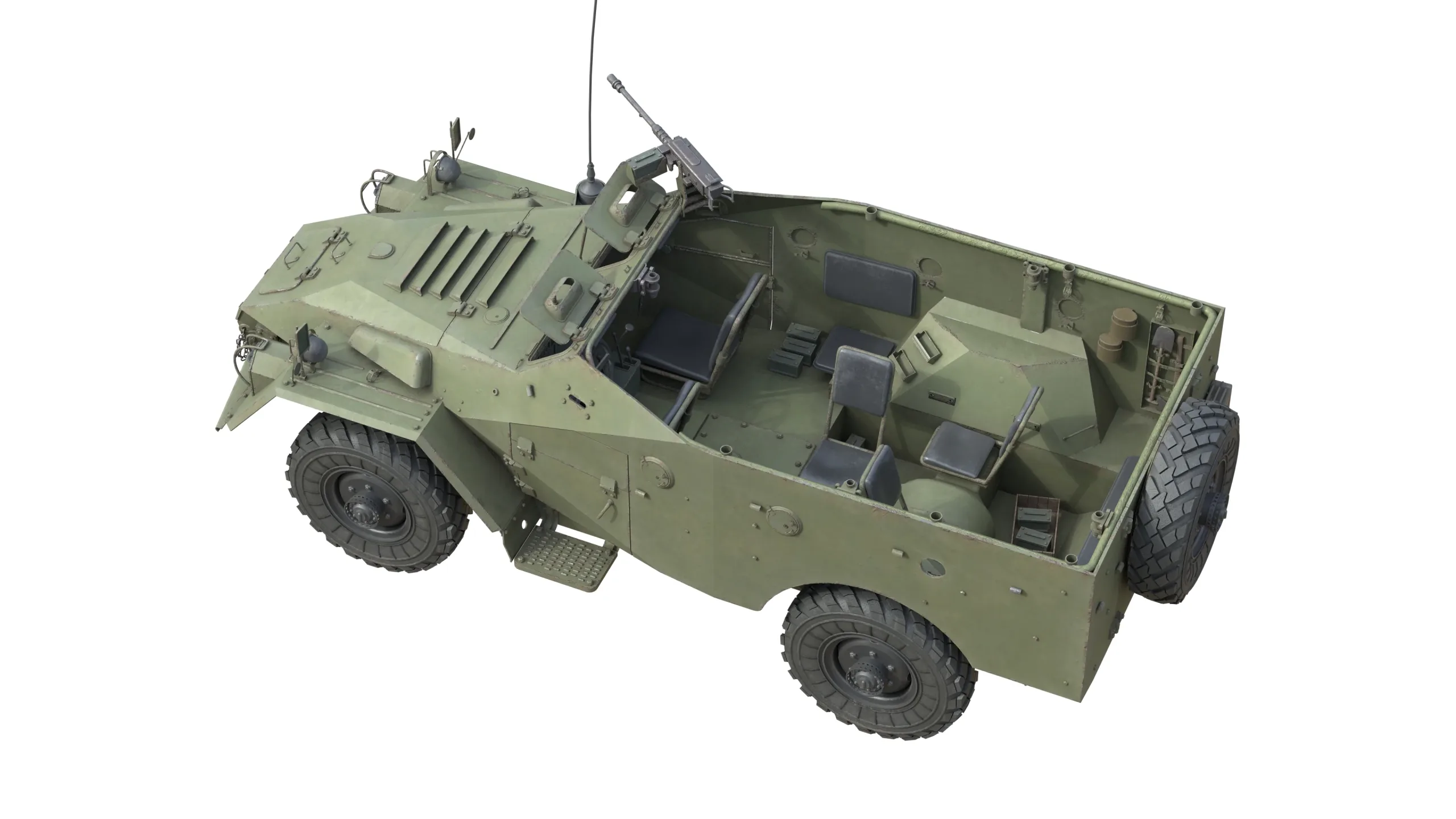 BTR 40 Armored Car - FlippedNormals