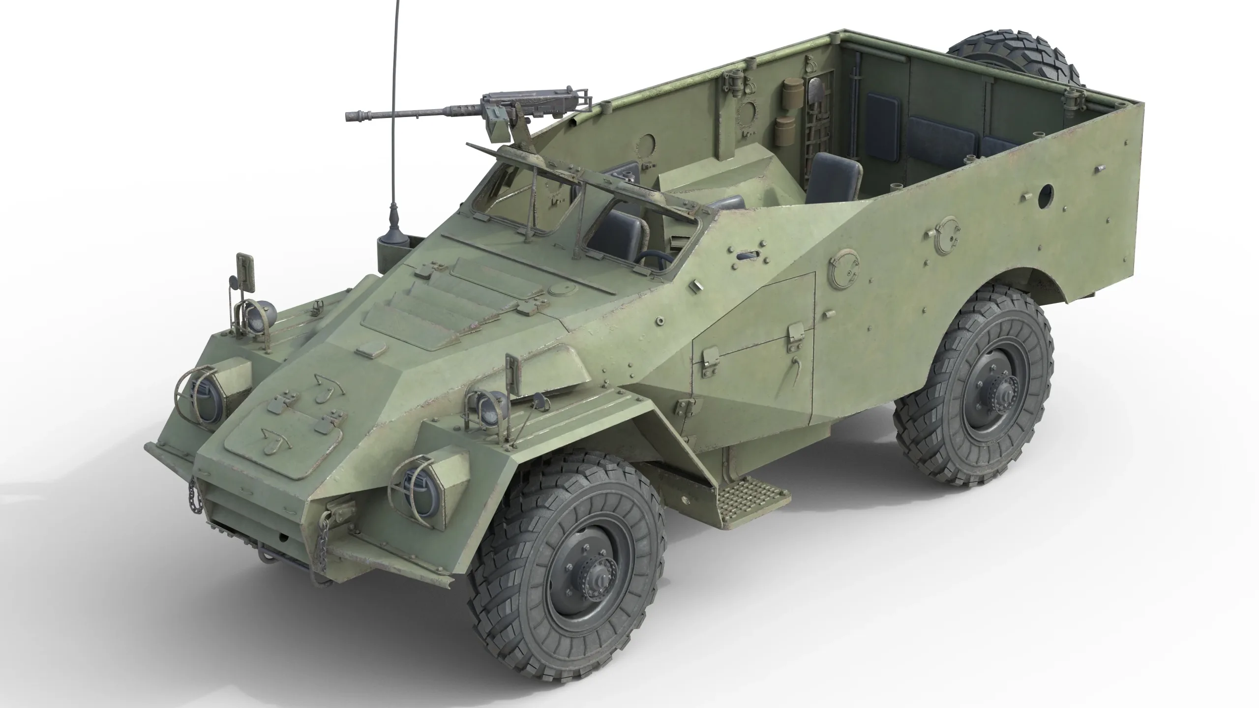 BTR 40 Armored Car - FlippedNormals