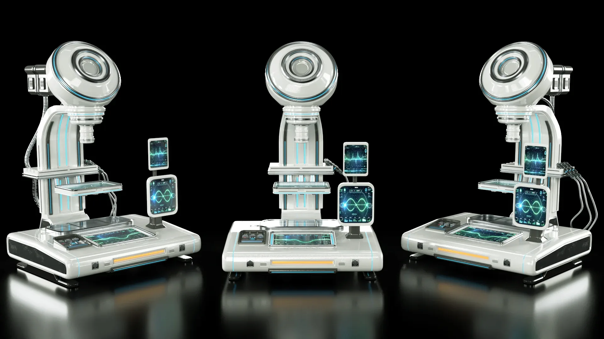 Sci-Fi Medical Props 3D model - FlippedNormals