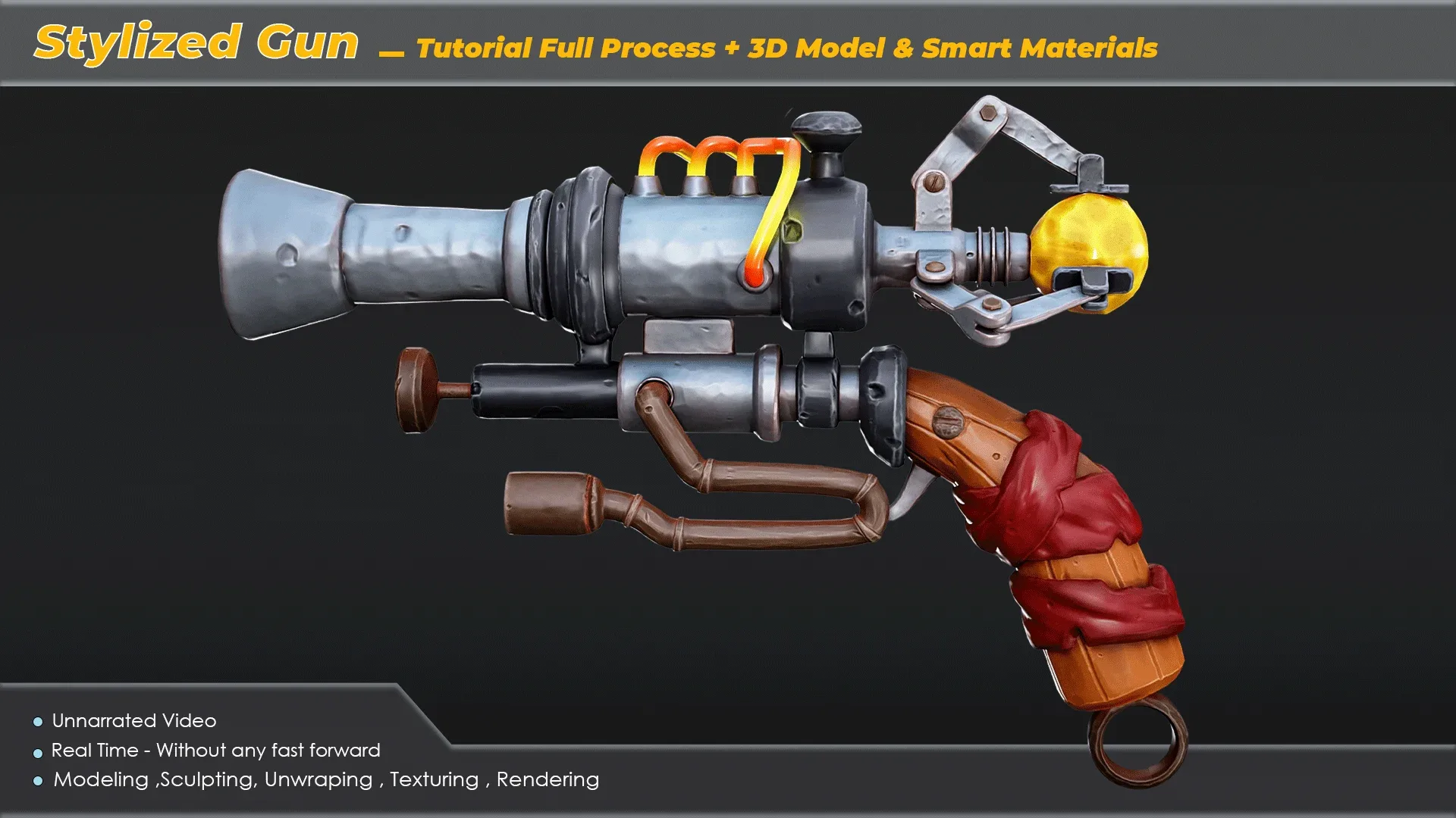 Stylized Gun_ Full Tutorial(From - FlippedNormals