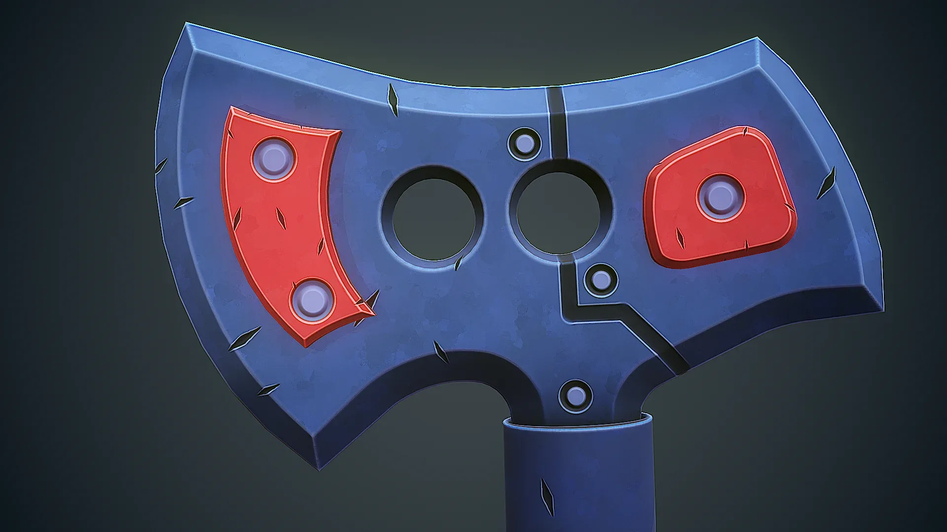 Stylized Sci Fi Axe - FlippedNormals